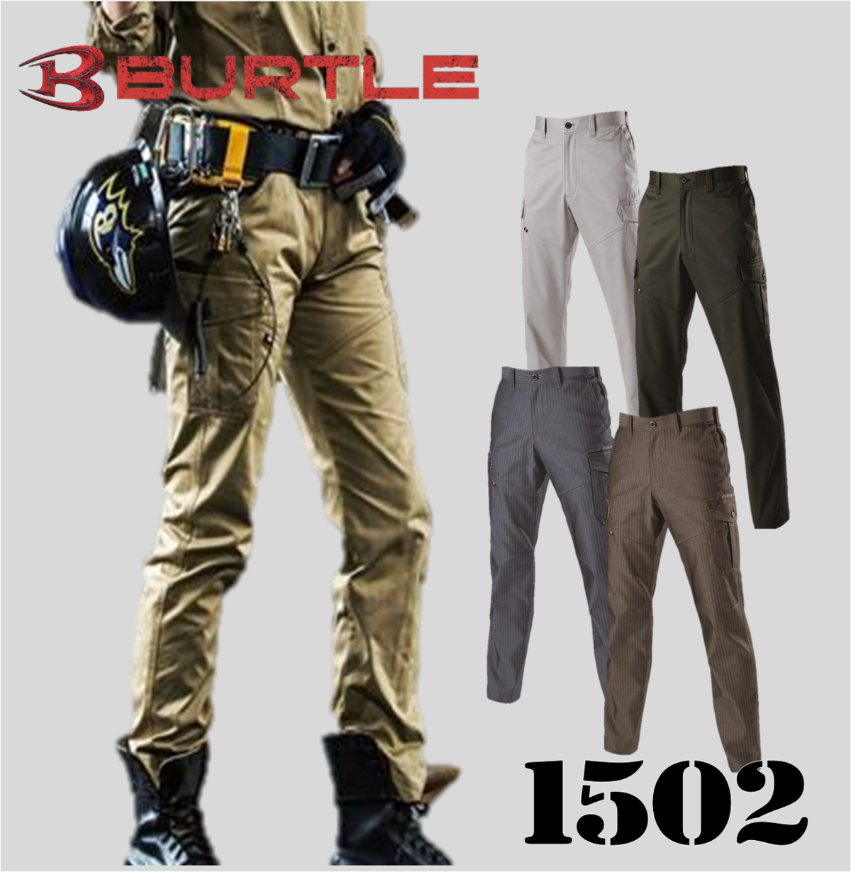 8L 1502 カーゴパンツ ユニセックス BURTLE 作業服 オールシーズン 帯電防止 制電ケア 耐久性 作業着 作業ズボン ワークパンツ ワークウェア バートル | ワークショップナップ ...