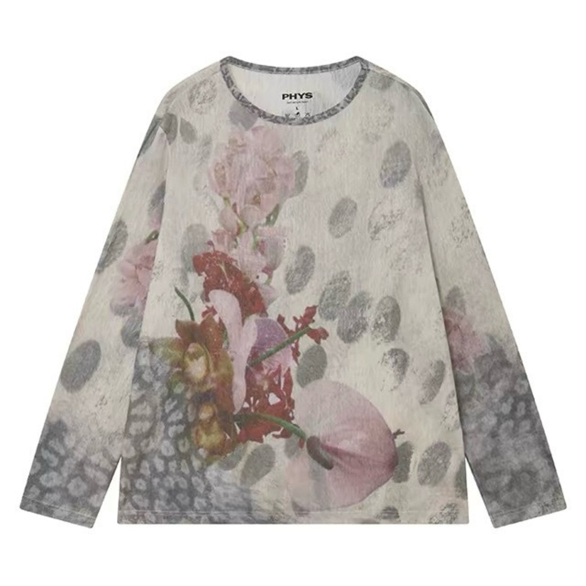 [PHYS] Phantom Spotted Flower Relaxed Top | BYORI