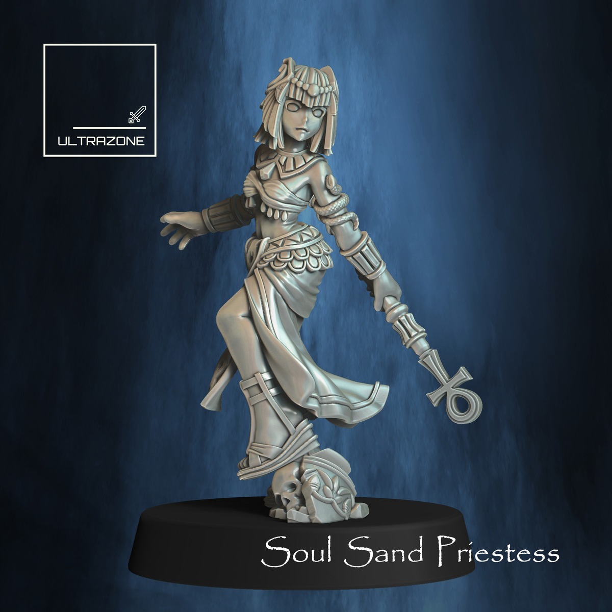 魂砂の神官「ネフティス」STLデータ版 | ULTRAZONE - Table Top Miniatures