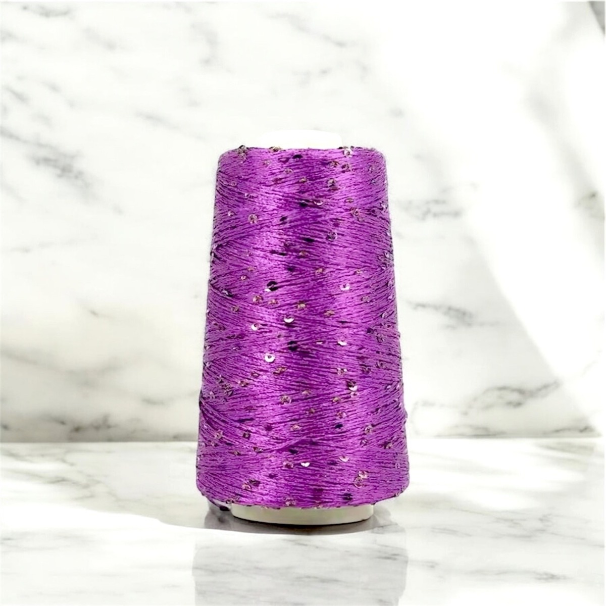 Spangle Luxury Yarn（スパンコール）パープル×パープル | オリジナルコードヤーン＆バッグ資材販売