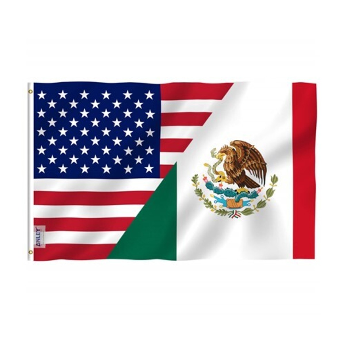 America Mexico Friendship Flag 3f×5f 152cm アメリカ メキシコ フレンドシップ フラッグ 旗 はた ...