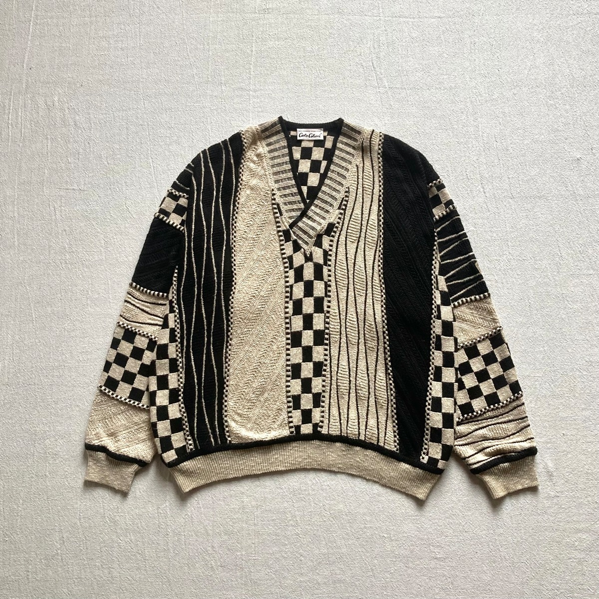 German製 Carlo Colucci 3D knit sweater | used & vintage WATARU