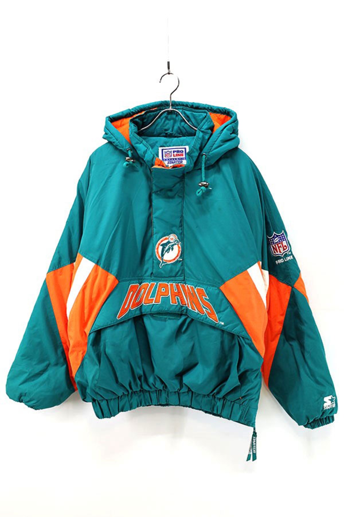 Used 90s STARTER NFL MIAMI DOLPHINS Padded Nylon Jacket Size XL 古着 ...
