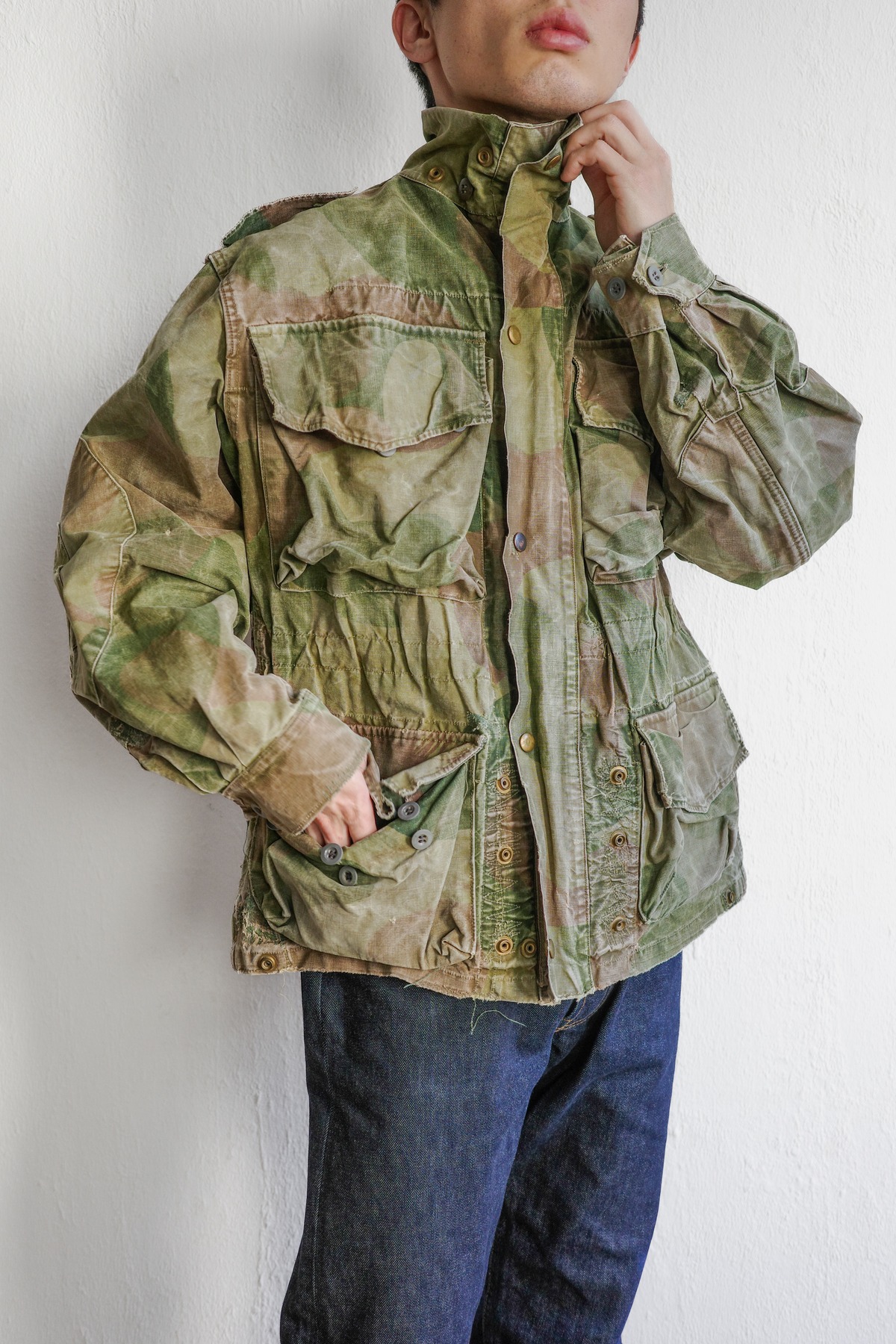 50's "BELGIAN ARMY" Brushstroke Camouflage Denison Smock | ESSENCE