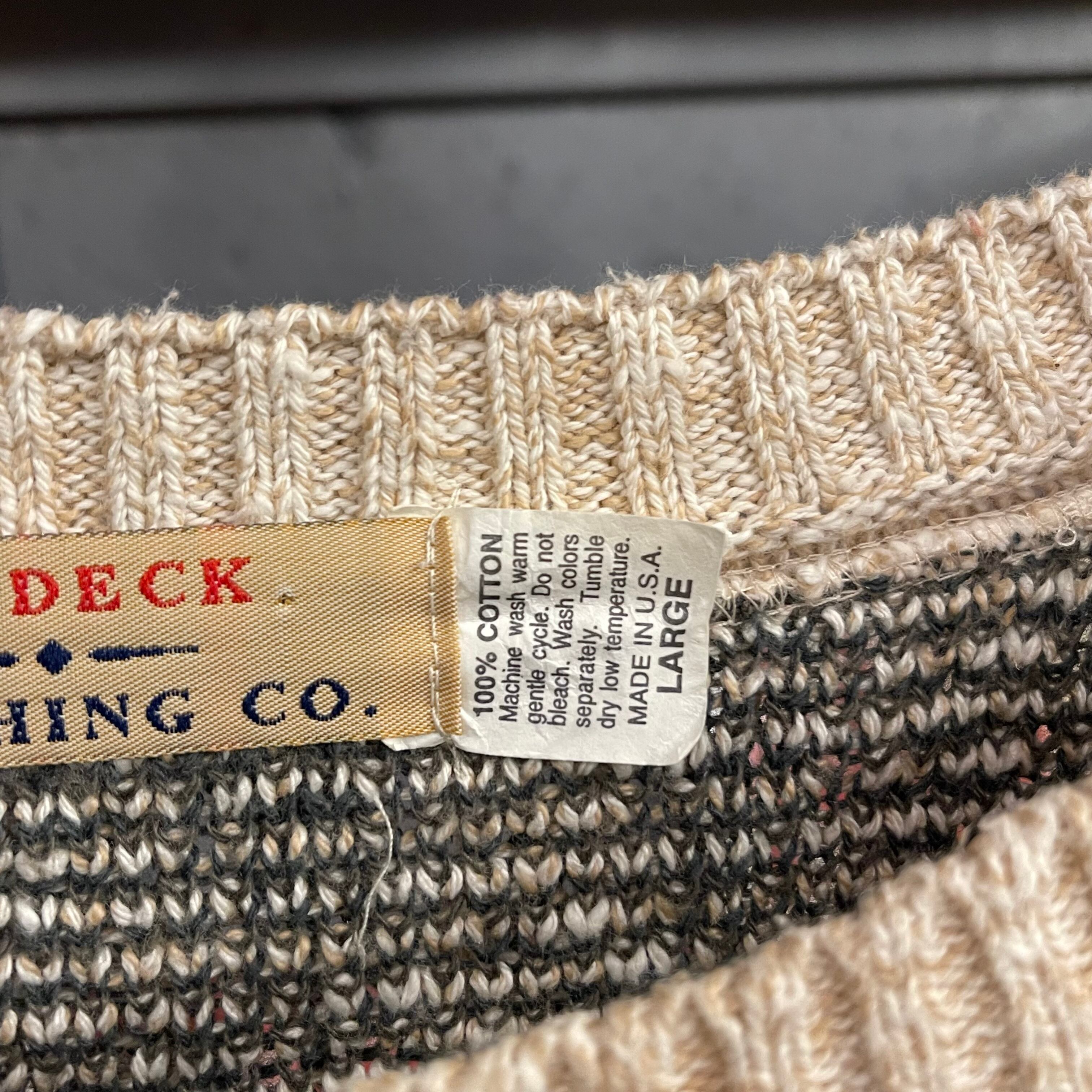 ON DECK CLOTHING CO Cotton Knit Sweater | VOSTOK