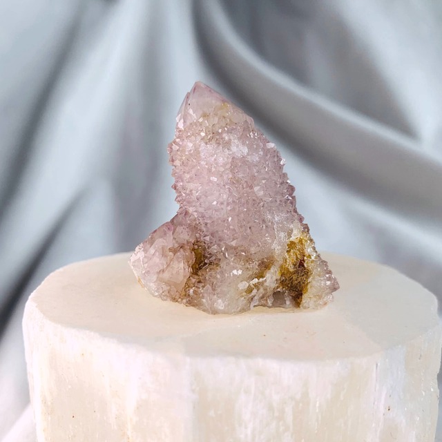 スピリットクォーツ カクタスアメジスト クラスター クォーツ 南アフリカ産 精霊水晶 アメシスト 天然石 Amethyst spirit ...