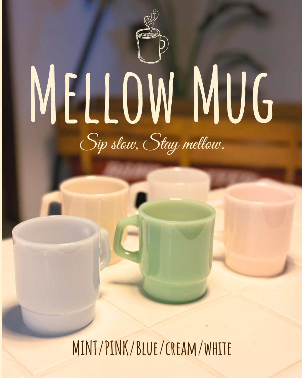 【セレクトアイテム】Mellow mug 【スタッキングできるガラスマグカップ】 | The Jack of all trades ジャック オブ オール トレイス