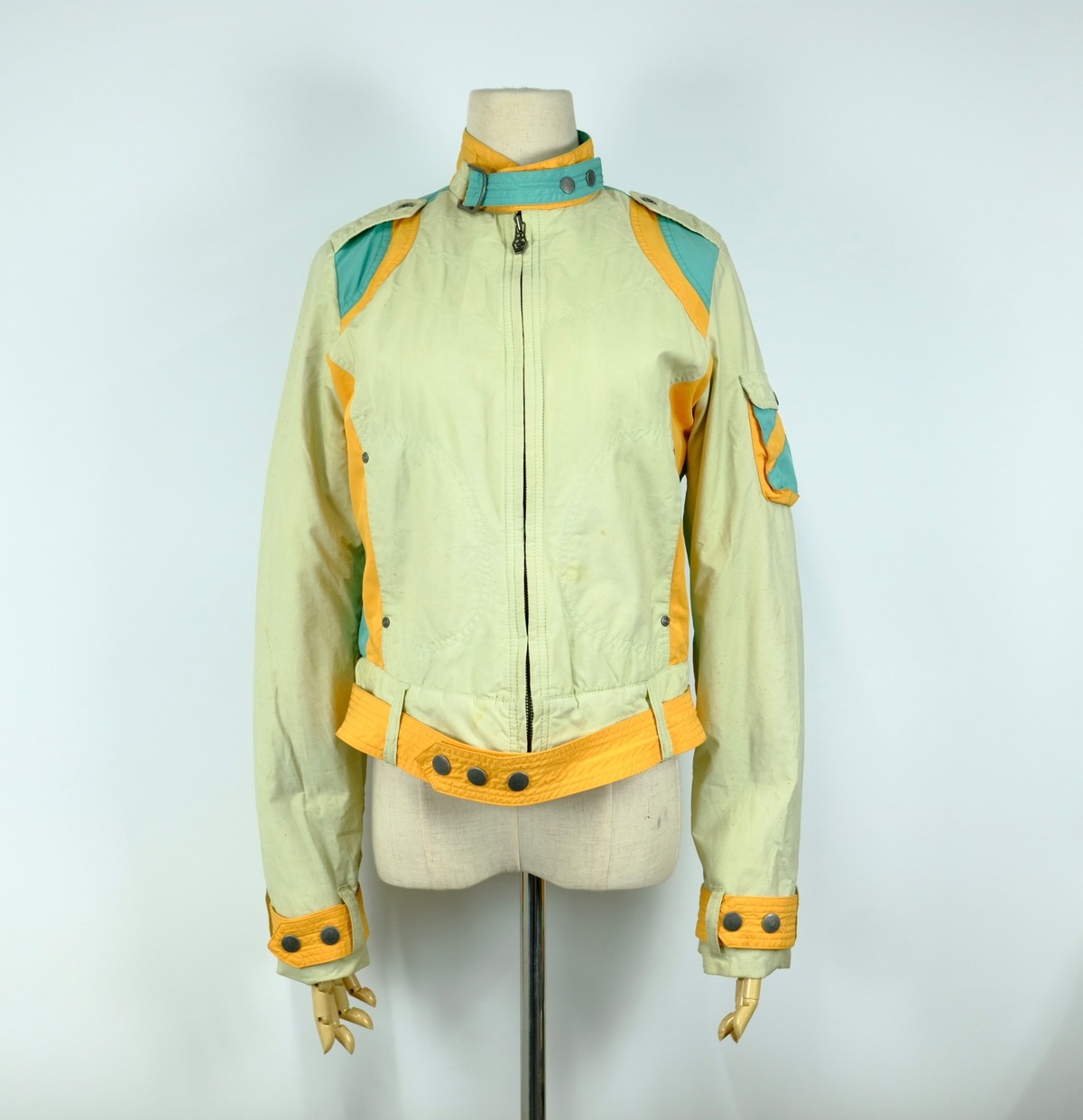 DIESEL early 2000s Multi Color Nylon Riders Jacket | vintageano