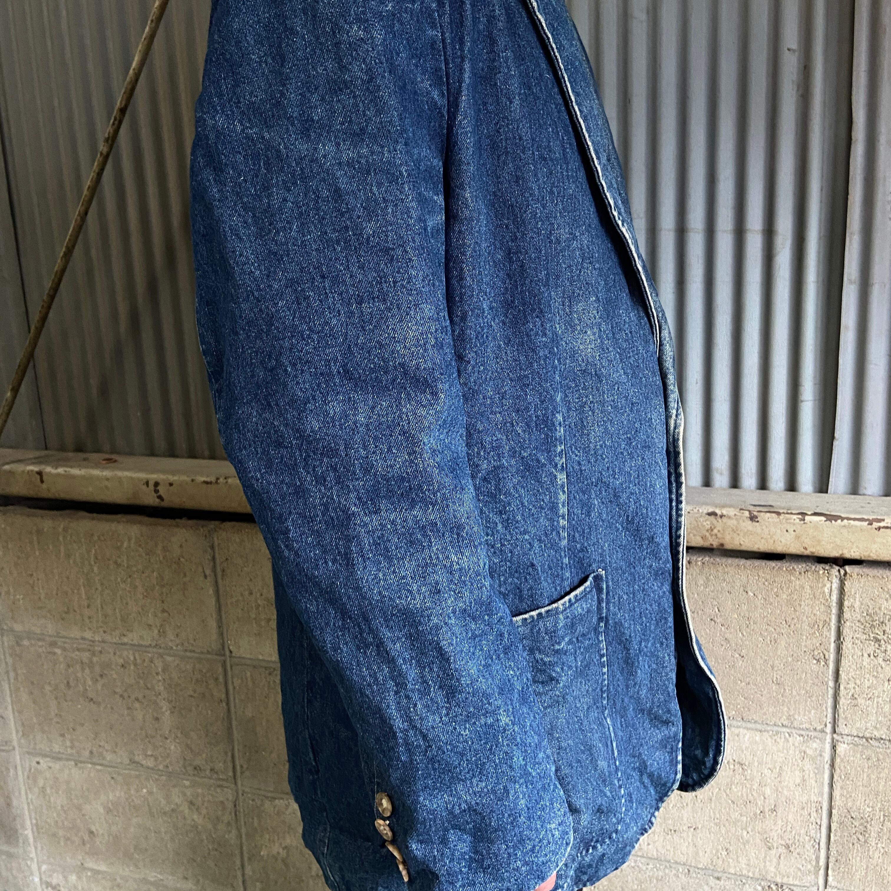 80〜90年代 James River Traders デニム テーラードジャケット メンズL相当 古着 デニムジャケット 80S 90S ...