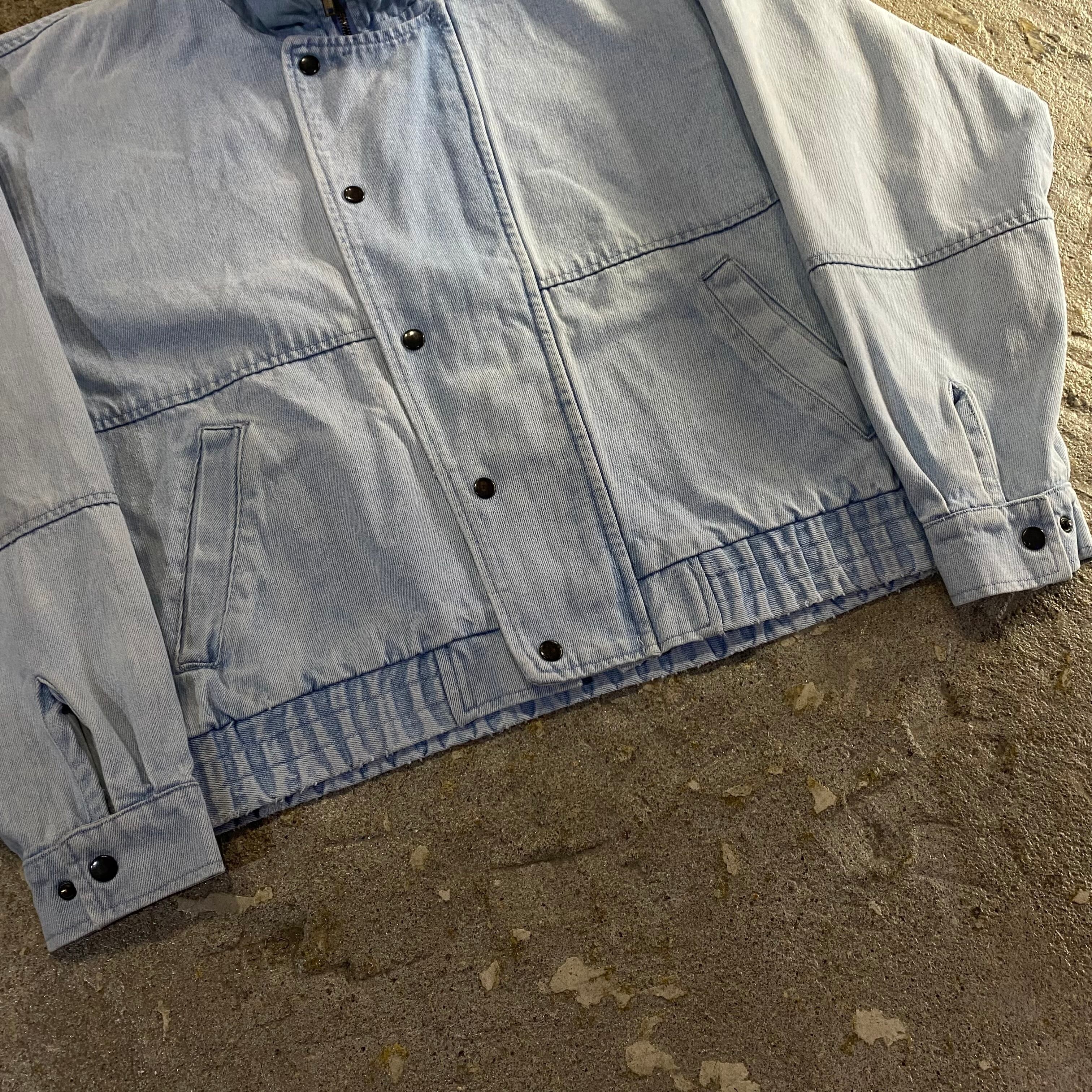 old "WILDCAT" paint high neck denim jacket【仙台店】 | What’z up