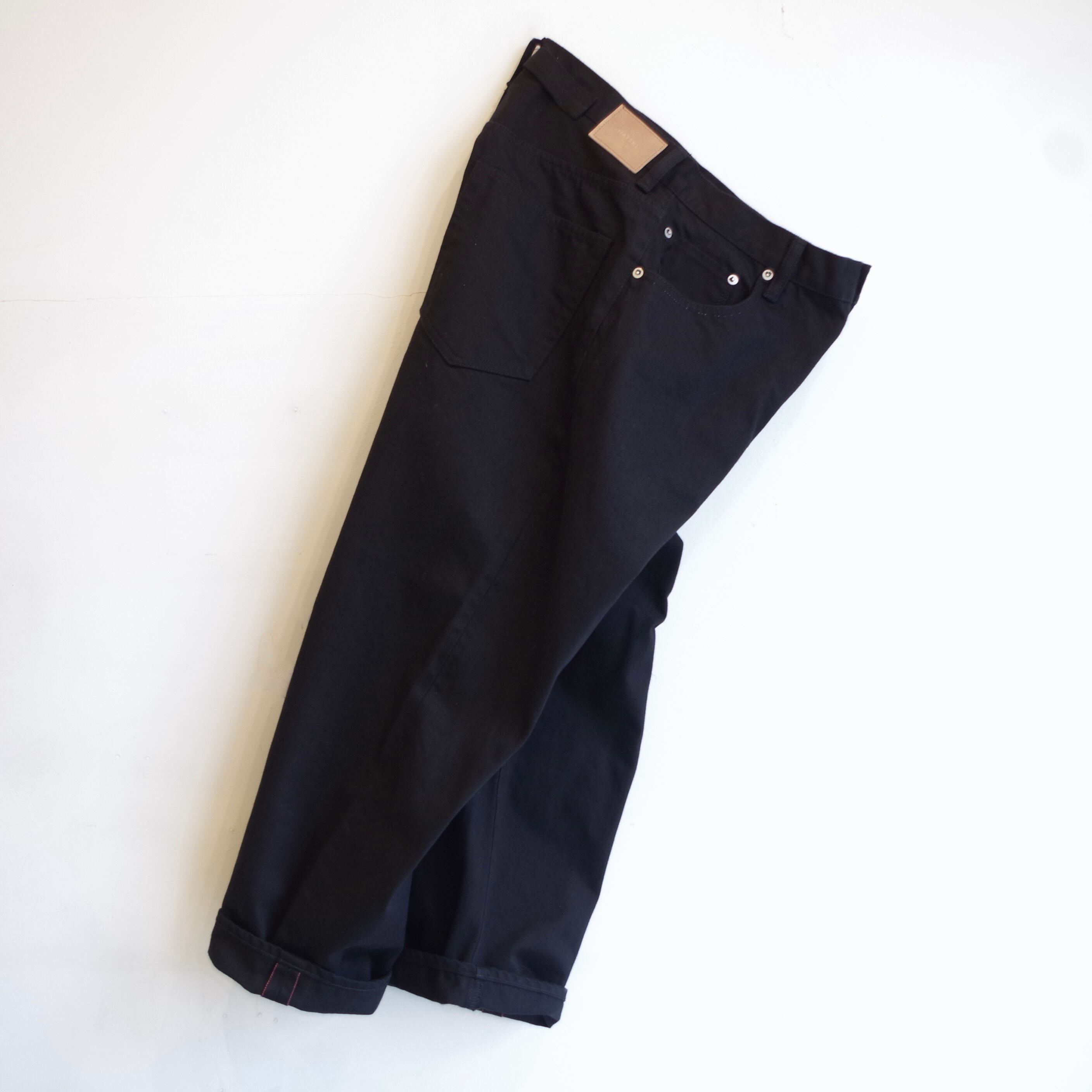 HATSKI Back Buckle Denim Black HTK-22011 | 1F Store HATSKI Back Buckle Denim Black HTK-22011 | 1F Store