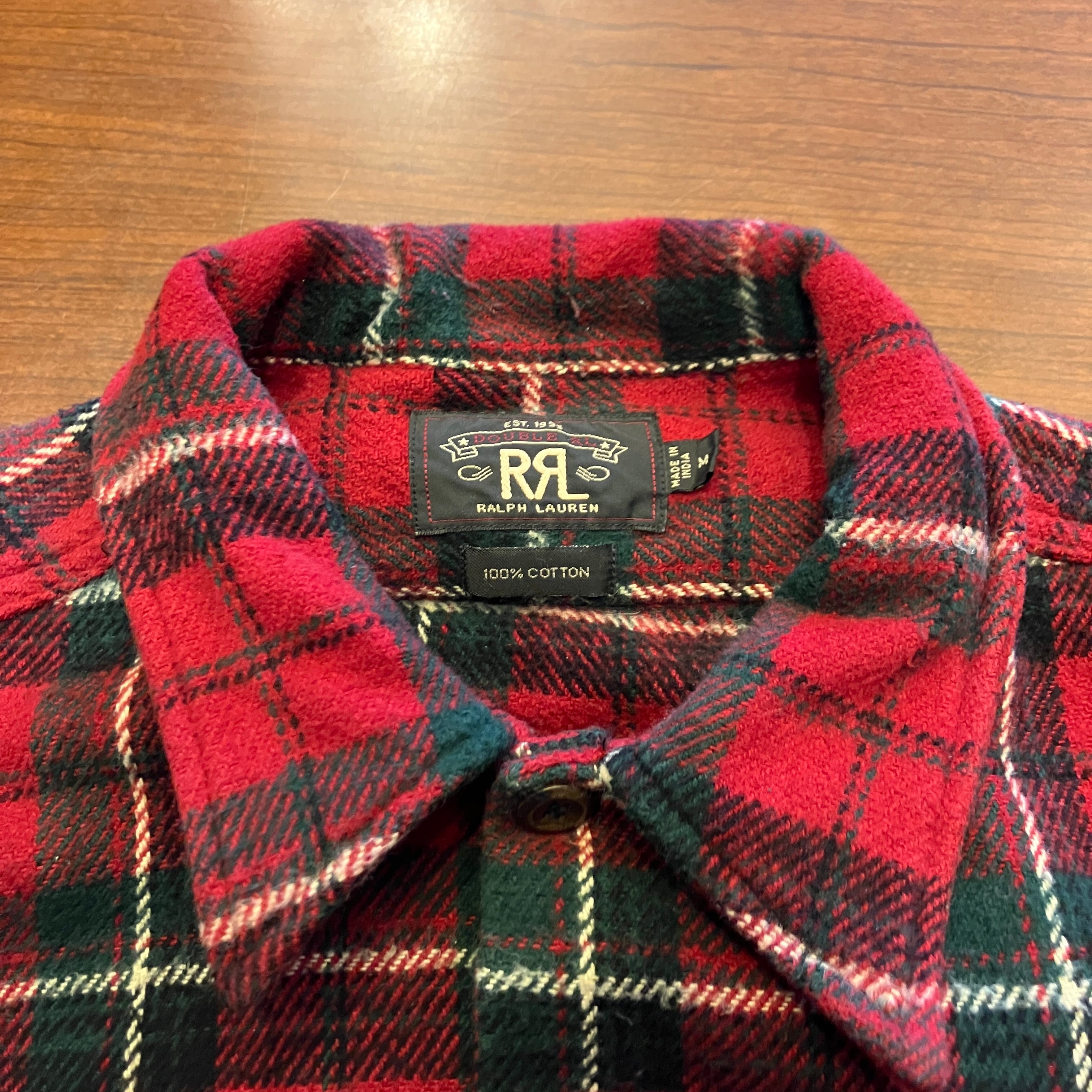 RRL HEAVY FLANNEL CHECK SHIRT | safarionline