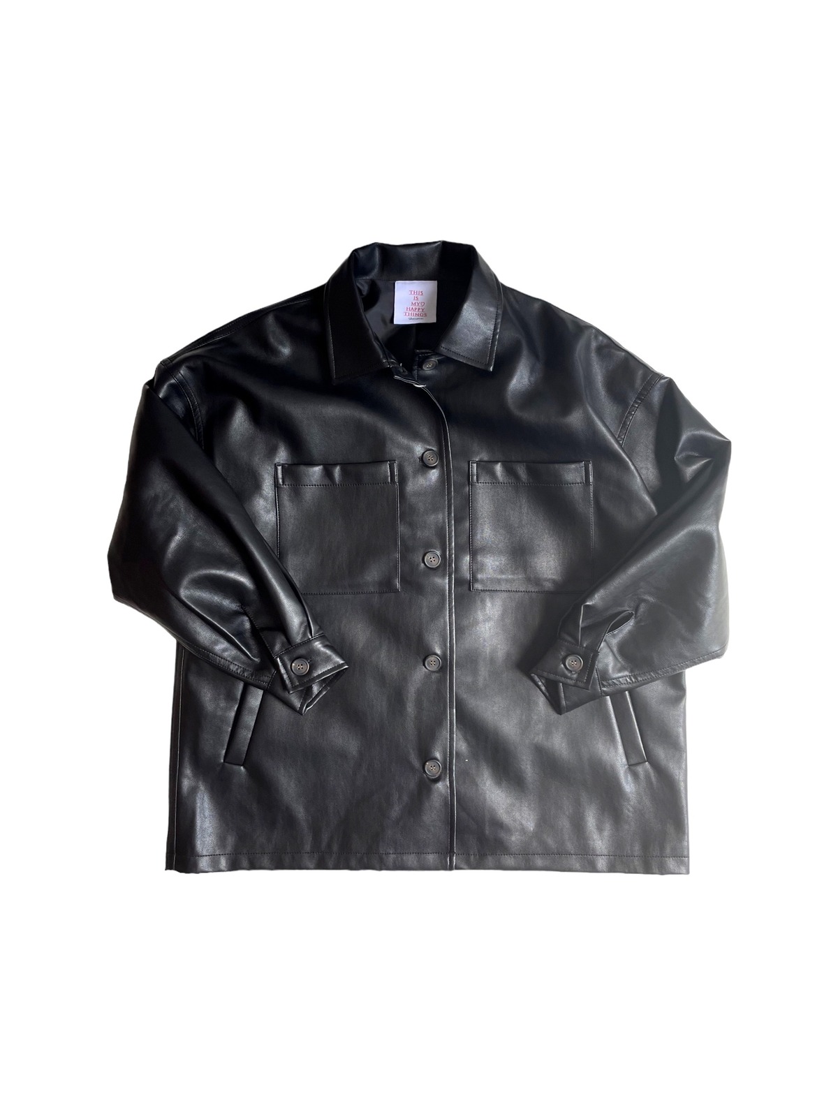 THIS IS MY HAPPY THINGS( OVERSIZED ECOLEATHER JACKET) | BANAL Comfort Store
