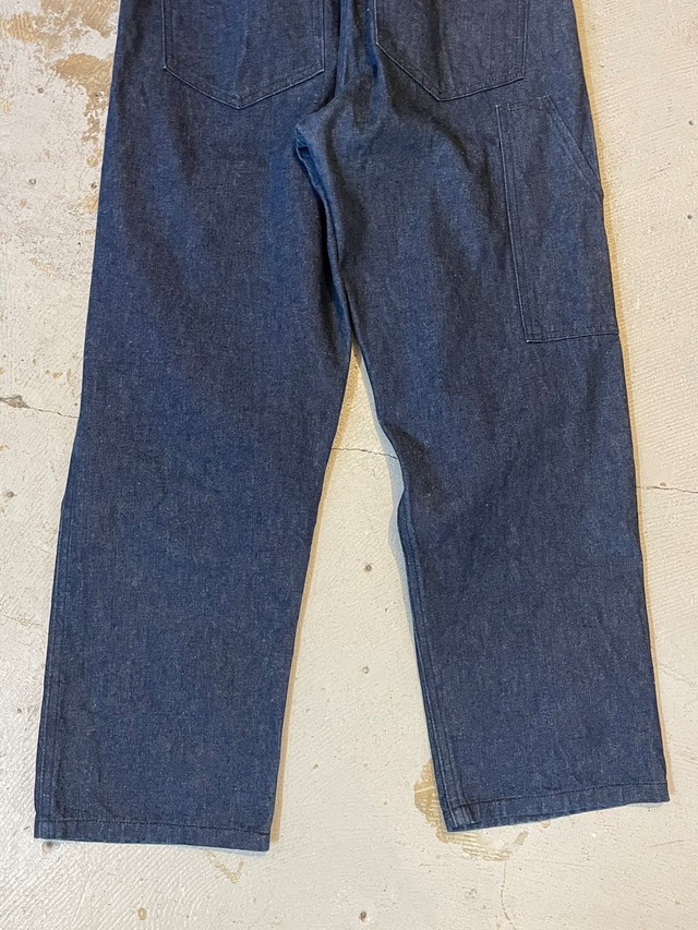 vintage 40‘s WW2 U.S.military denim sailor pant | vintage clothing twoface