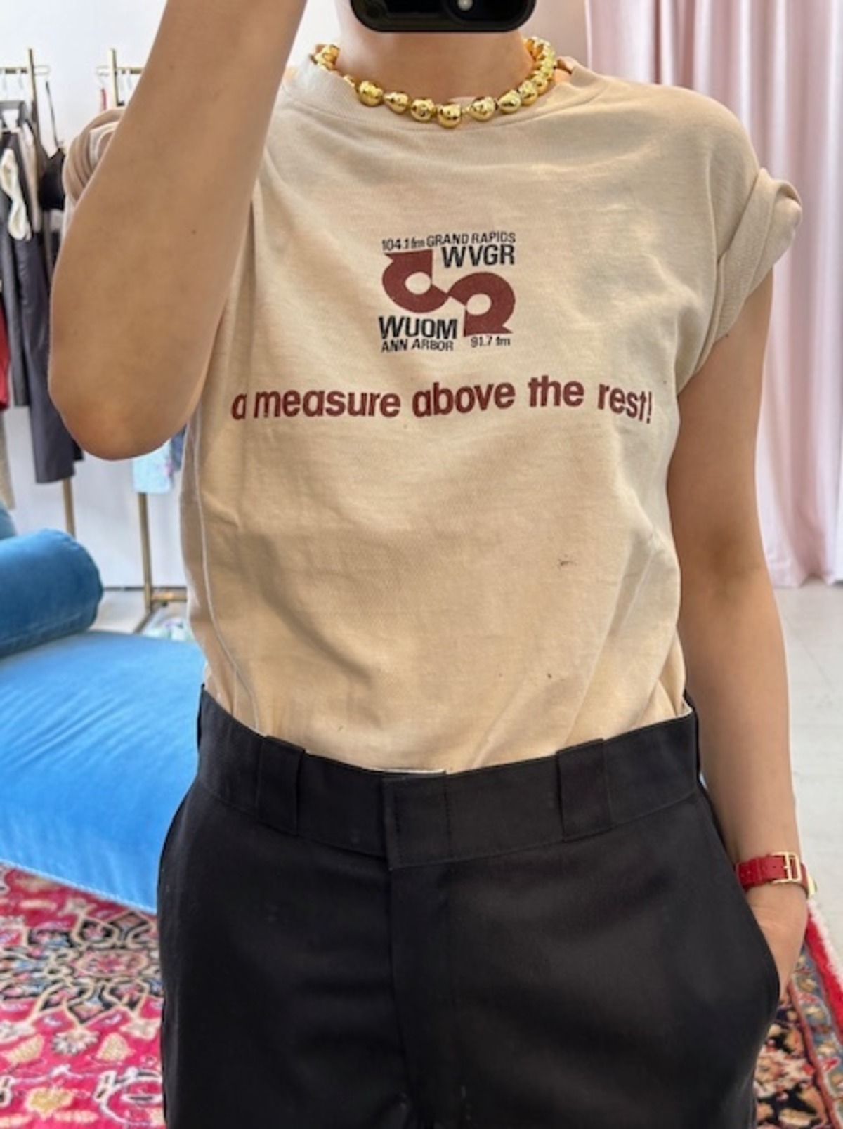vintage fm radio station t-shirts "70-80s" | mean
