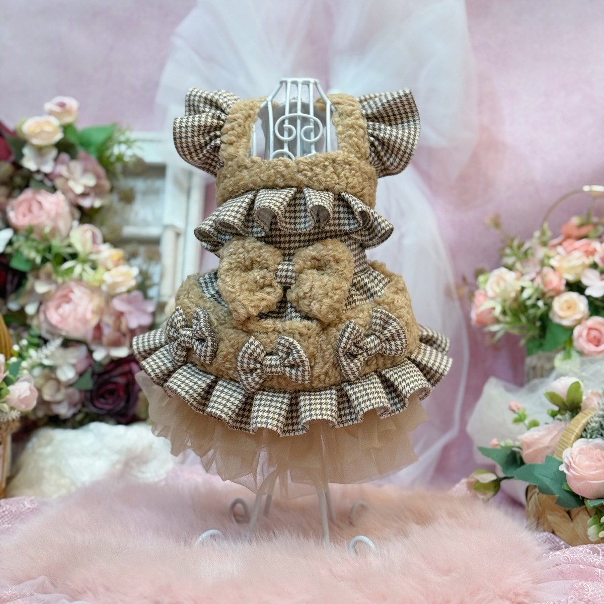 VALENTINE SERIES ︎CHOCOLATE BEAR DRESS | LYCHEE BABY