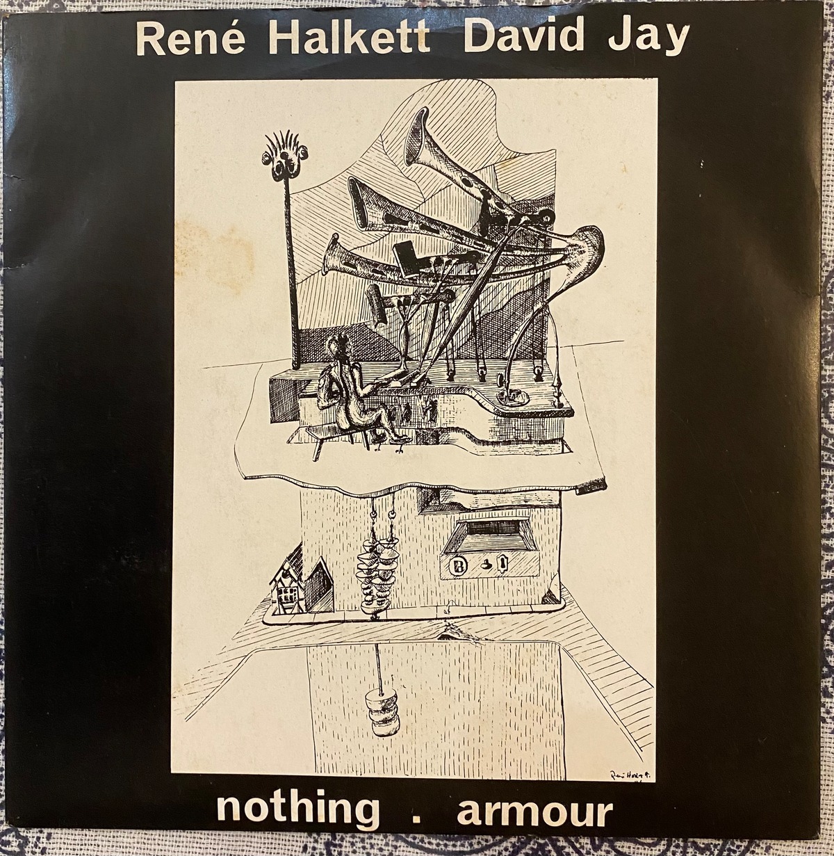 7inch 4AD オリジナル盤 René Halkett, David Jay ‎– Nothing / Armour | Abekawa橋レコード