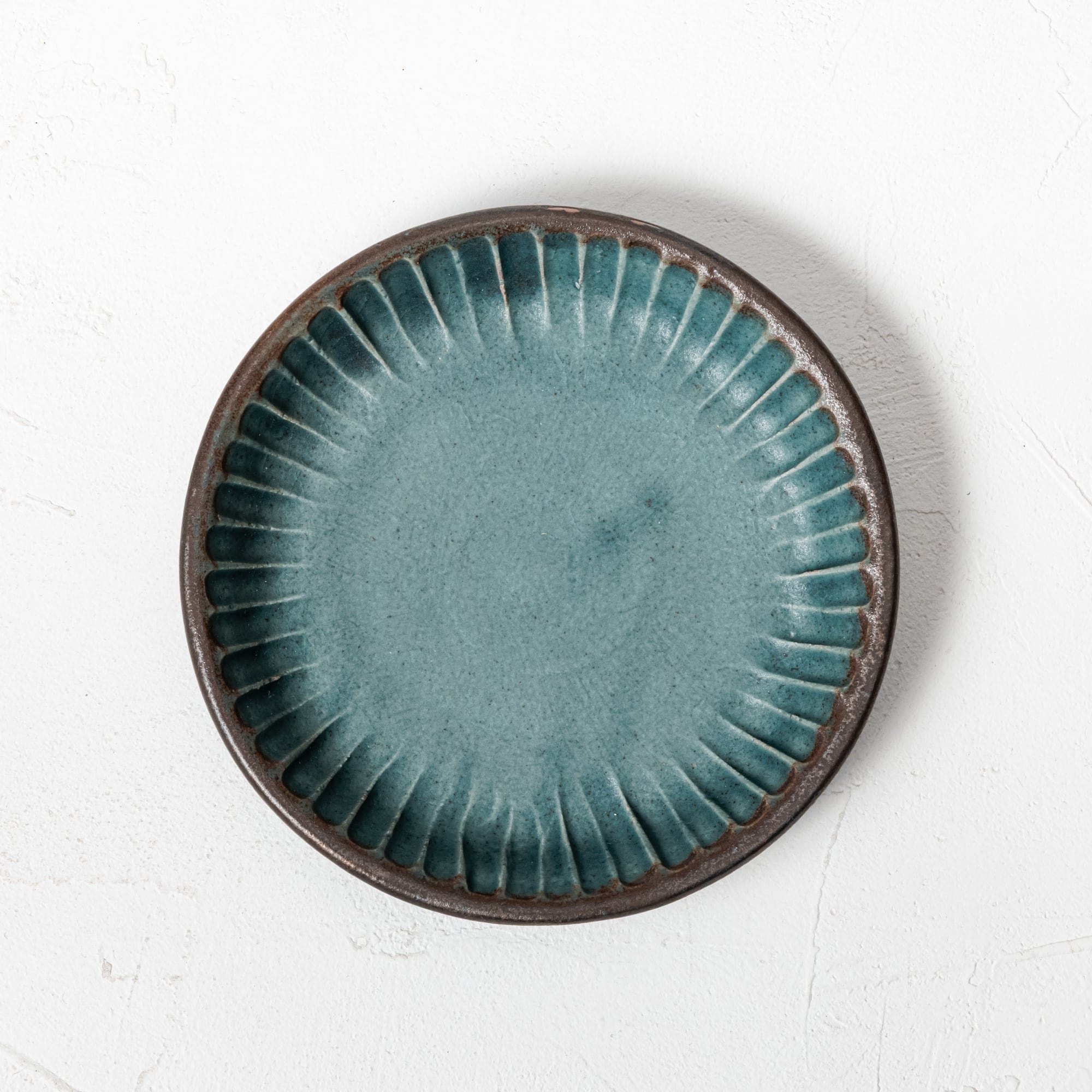 [石渡 磨美 ]60 鎬リム豆皿（青鼠） | UTSUWA KESHIKI