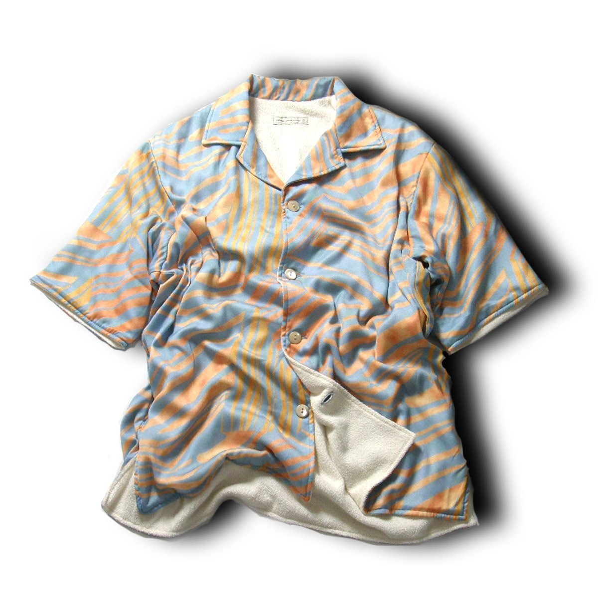 JOURNAL STANDARD relume / ジャーナルスタンダード レリューム 半袖シャツ 裏パイル ビーチシャツ プリント シャツ ...