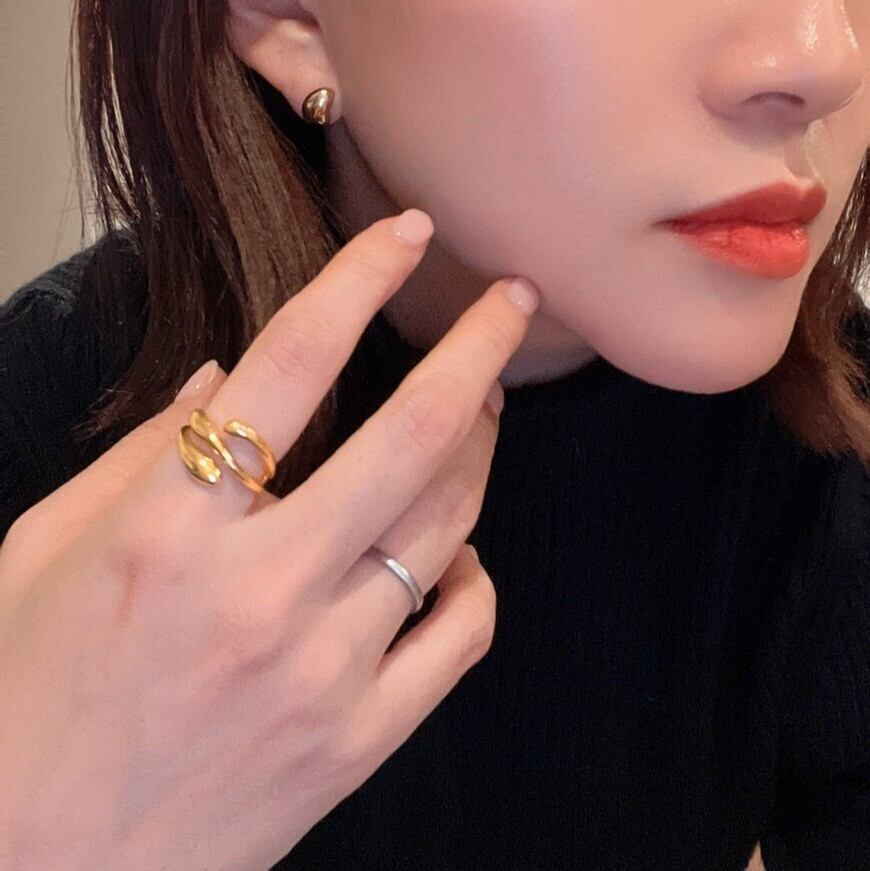 NO.63【s925 threelayers ring / gold・silver】 | lien.~to your daily life~