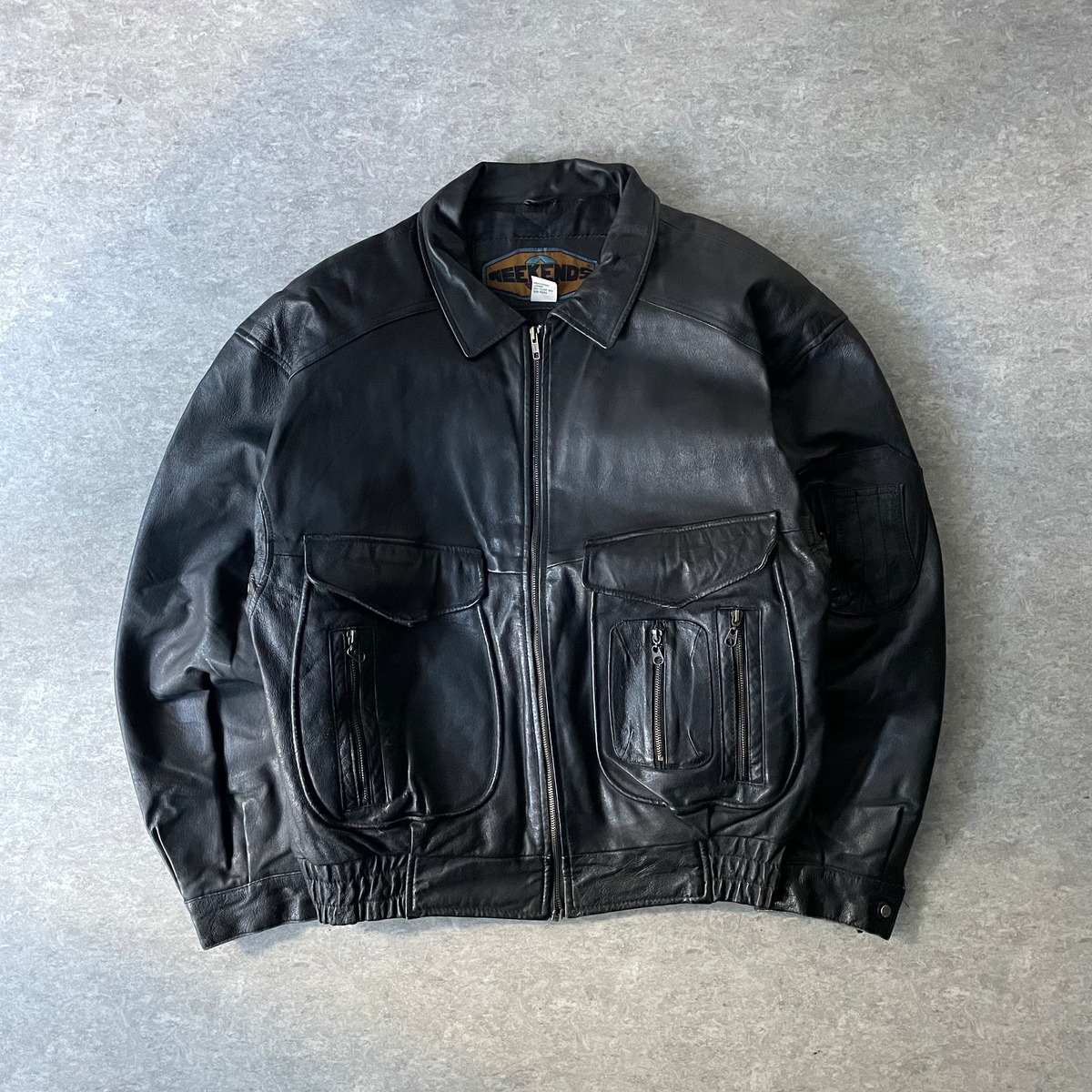 Weekends leather flight jacket | Pheasant
