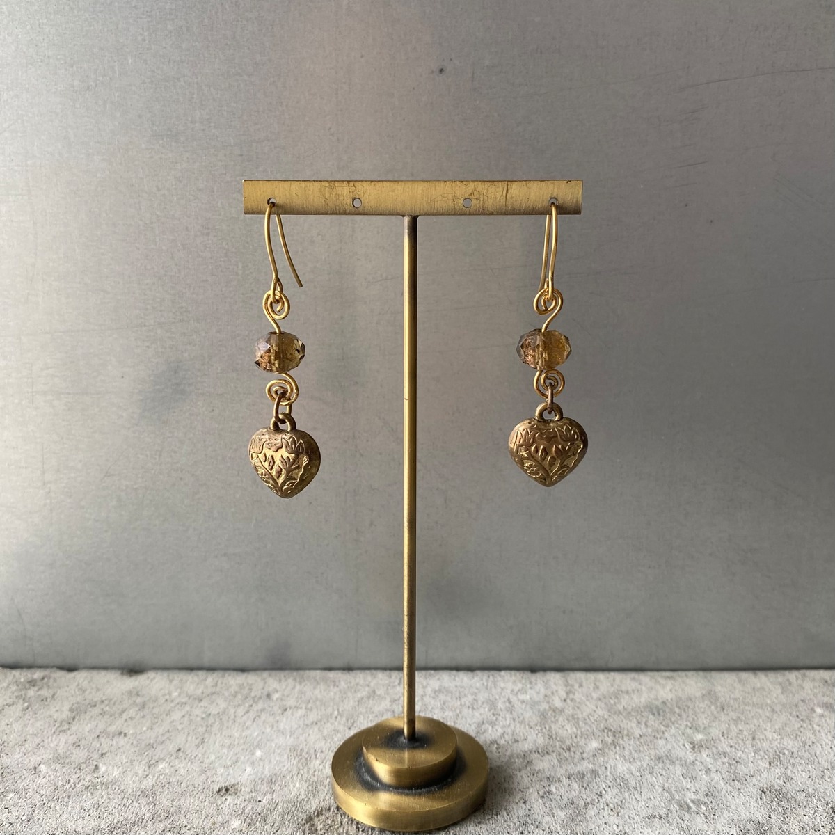 Vintage USA retro classical heart pierce レトロ アメリカ ヴィンテージ アクセサリー クラシカル ...