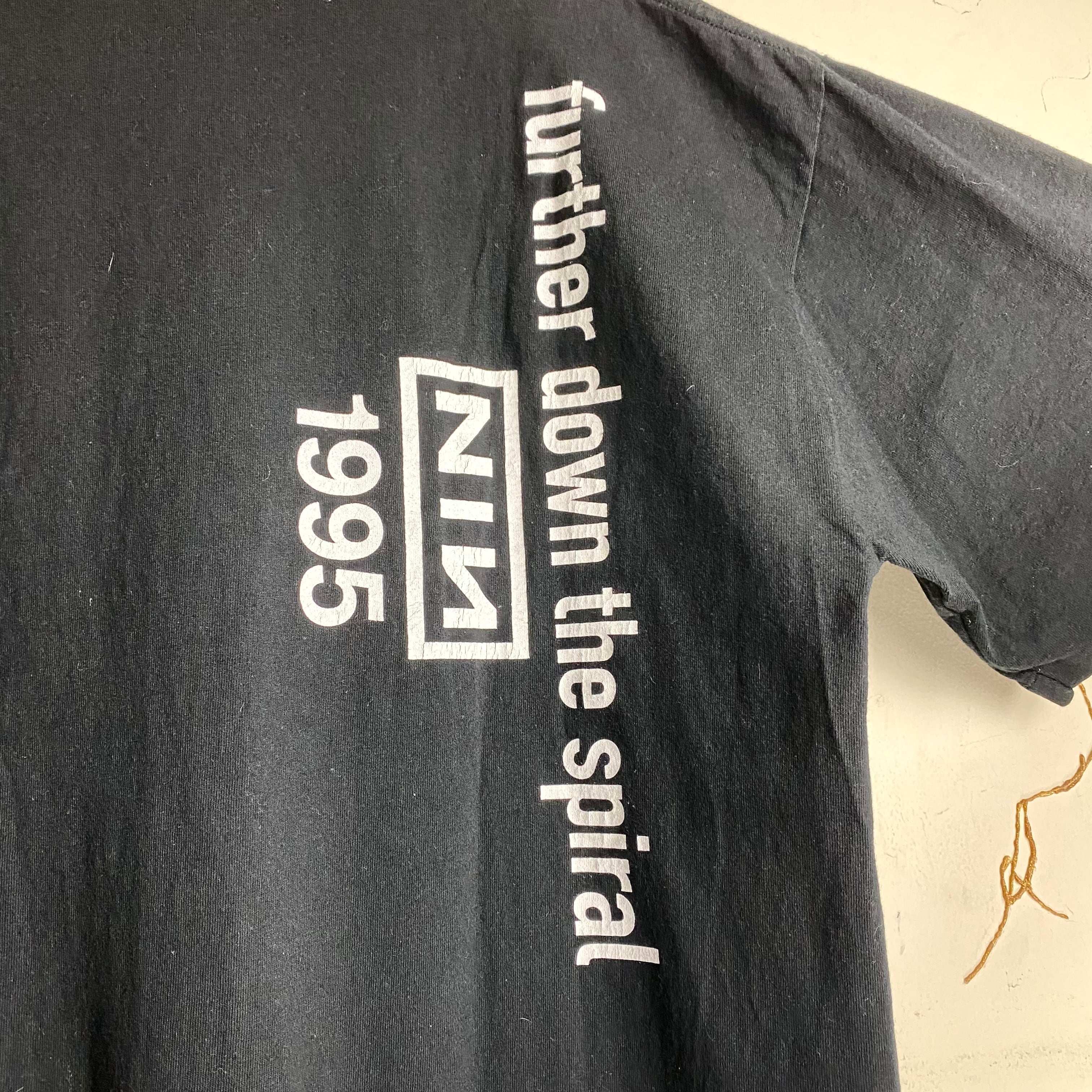 vintage 1990’s NINE INCH NAILS music tee “Further Down The Spiral ...
