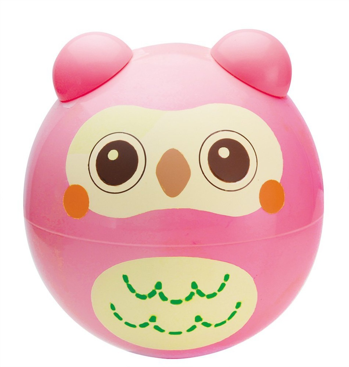 トイローヤル ふくろうのポロンちゃん (日本製) 起き上がりこぼし ベビー 人形 赤ちゃん (チャイム/音が鳴る) ギフト プレゼント | loop0707