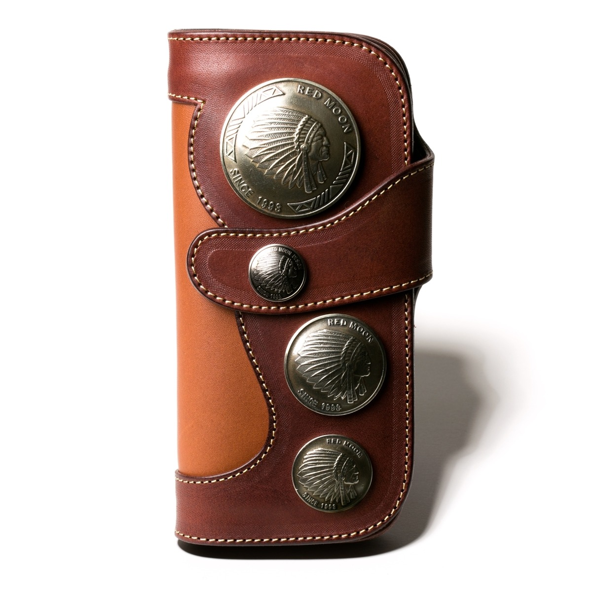 オリジナルコンチョを贅沢しに使用したヘビー級ロングウォレット RM-CM-MS | REDMOON stories