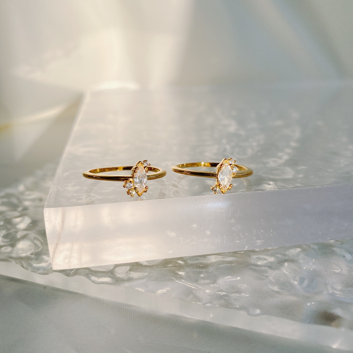 silver925 clear zirconia ring | AKINAWAN