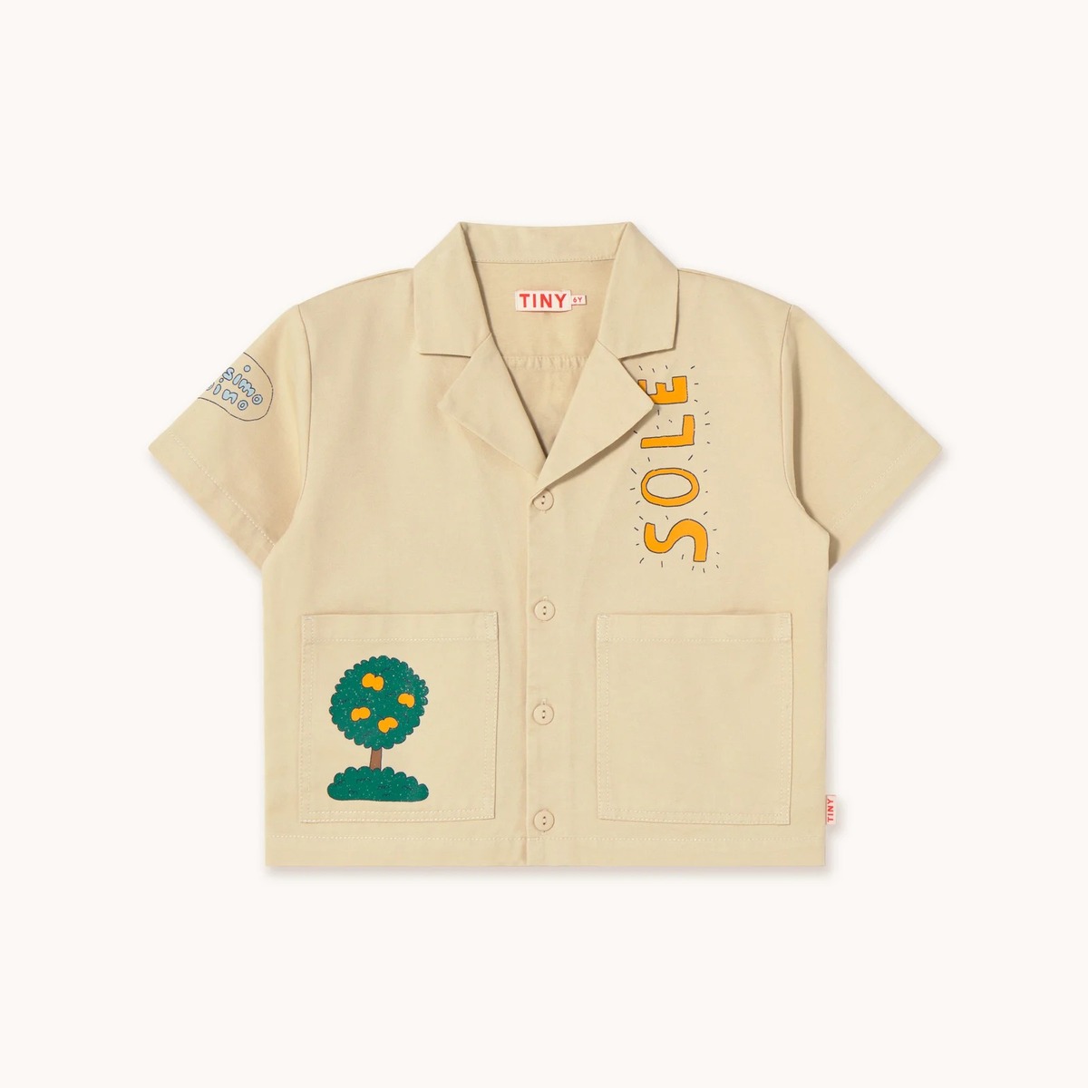 tinycottons / ARTSY TREE SHIRT - vanilla | calme closet