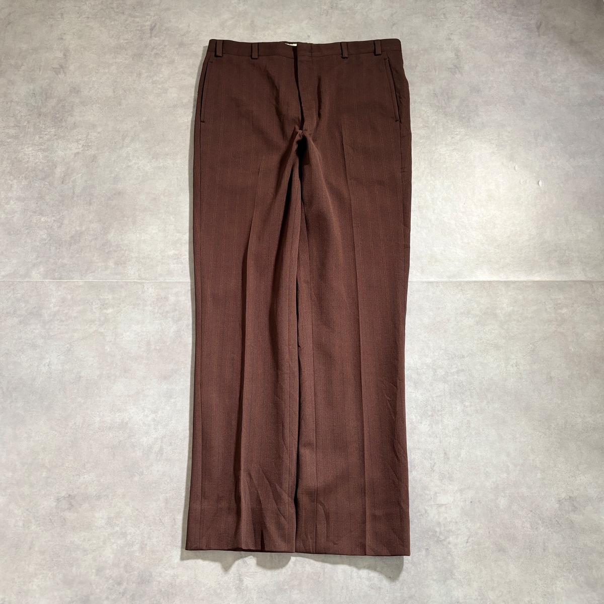 〜80s vintage stripe slacks pants brown | 1921_clothing_