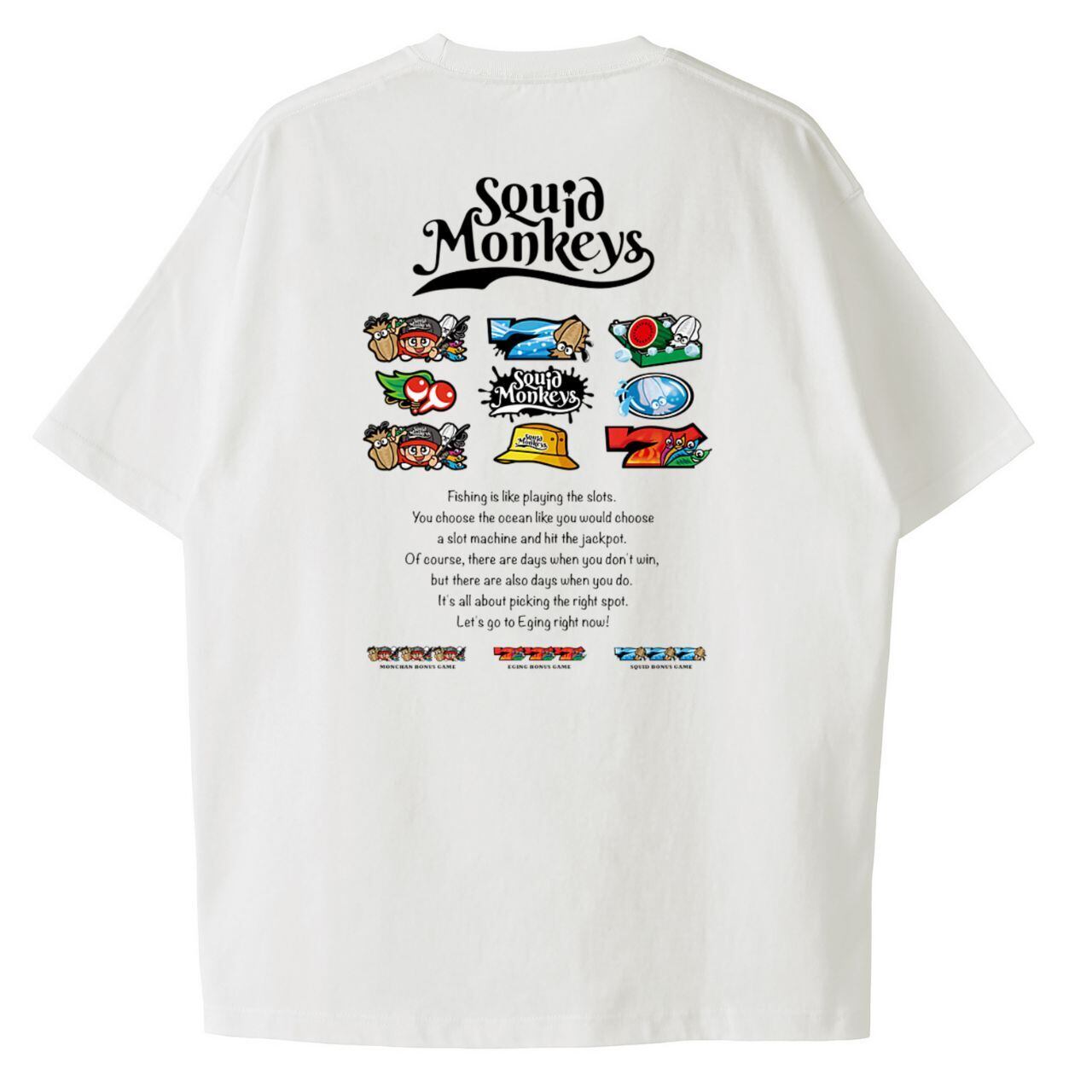 BACK PRINT SLOT TEE - SQUID MONKEYS | SQUID MONKEYS Online Shop