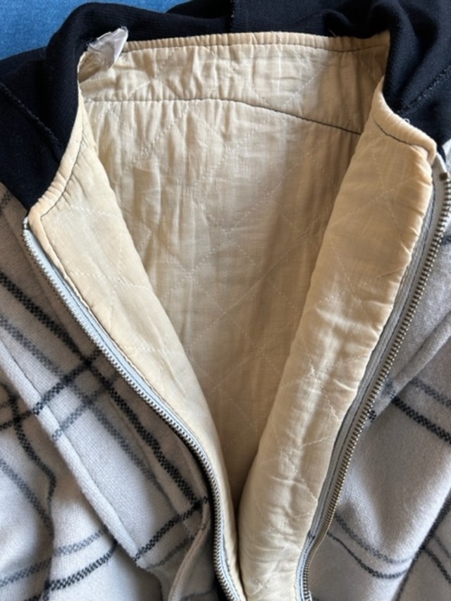 vintege checkered pattern coat | mean