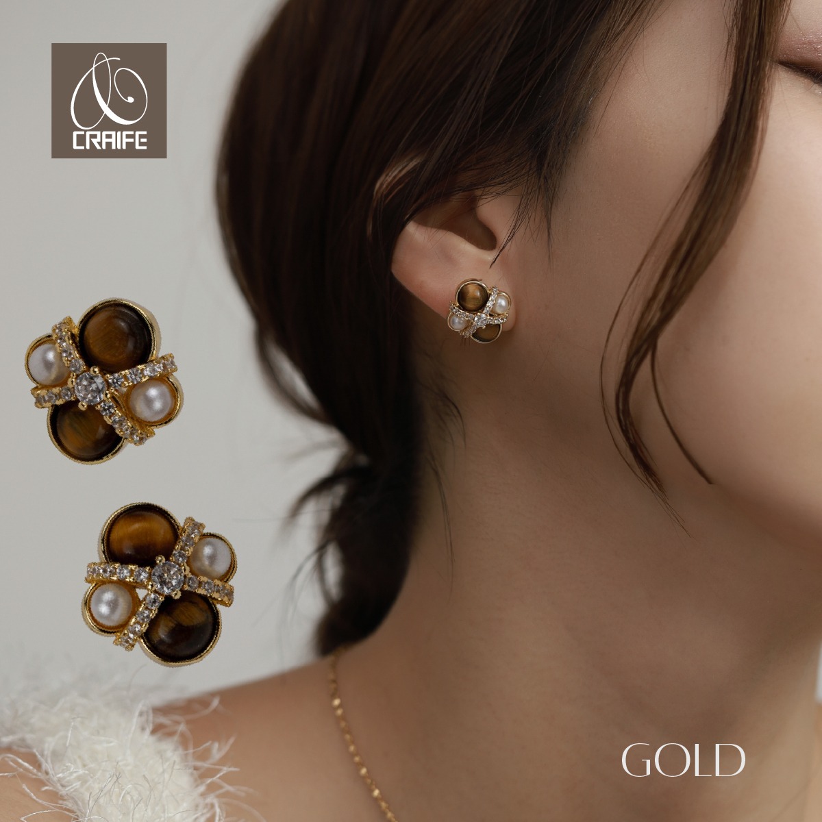 Pierce -Gold- | CRAIFE / クライフ - 感動のアクセサリー体験を