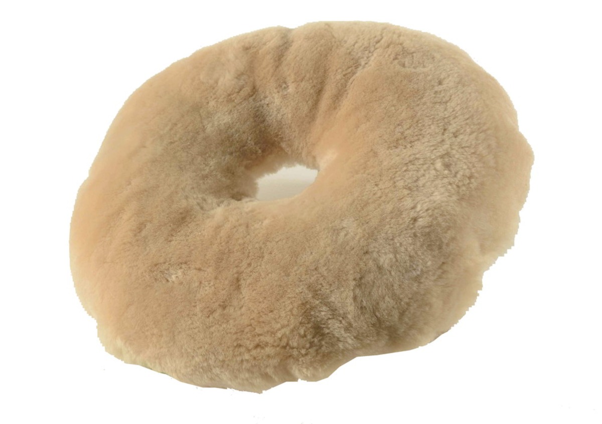 ムートン円座クッション M-9000 ベージュ | インテリアのNooBee
