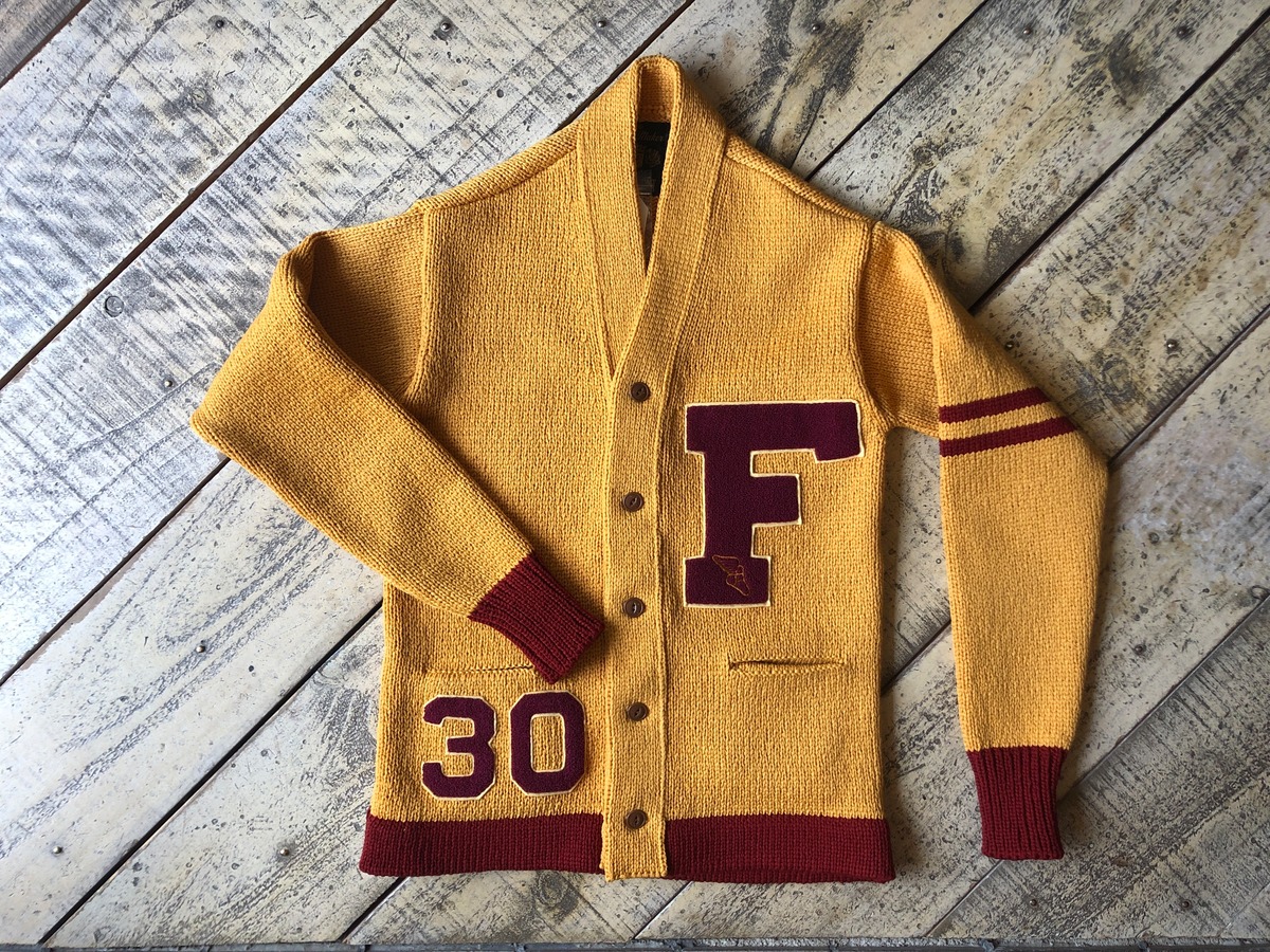 FULLCOUNT / HUSK WOOL LETTERMAN CARDIGAN (30周年記念アイテム) | Hi-Hoo!!