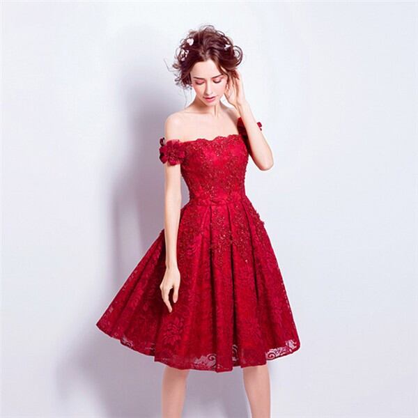 パーティードレス 結婚式 ドレス ショート丈 ウェディングドレス オフ