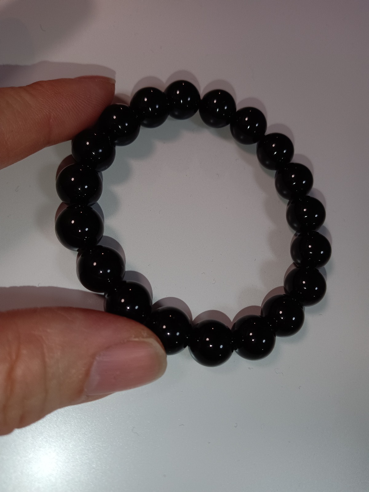 17cm（10mm） モリオンブレスレット（最高級）（10mm） チベット産【闇を断つ、漆黒の護り】 | ciel stone(ｼｴﾙ ｽﾄｰﾝ)