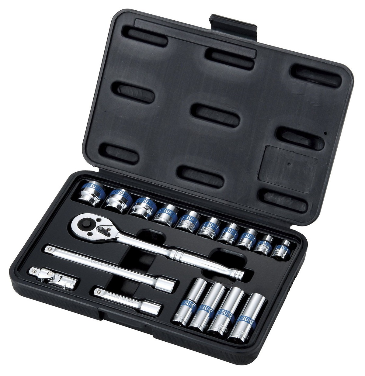 高儀(Takagi) カラーラインソケット レンチセット GISUKE SWS-300 9.5mm角 18点 1セット | milkshop