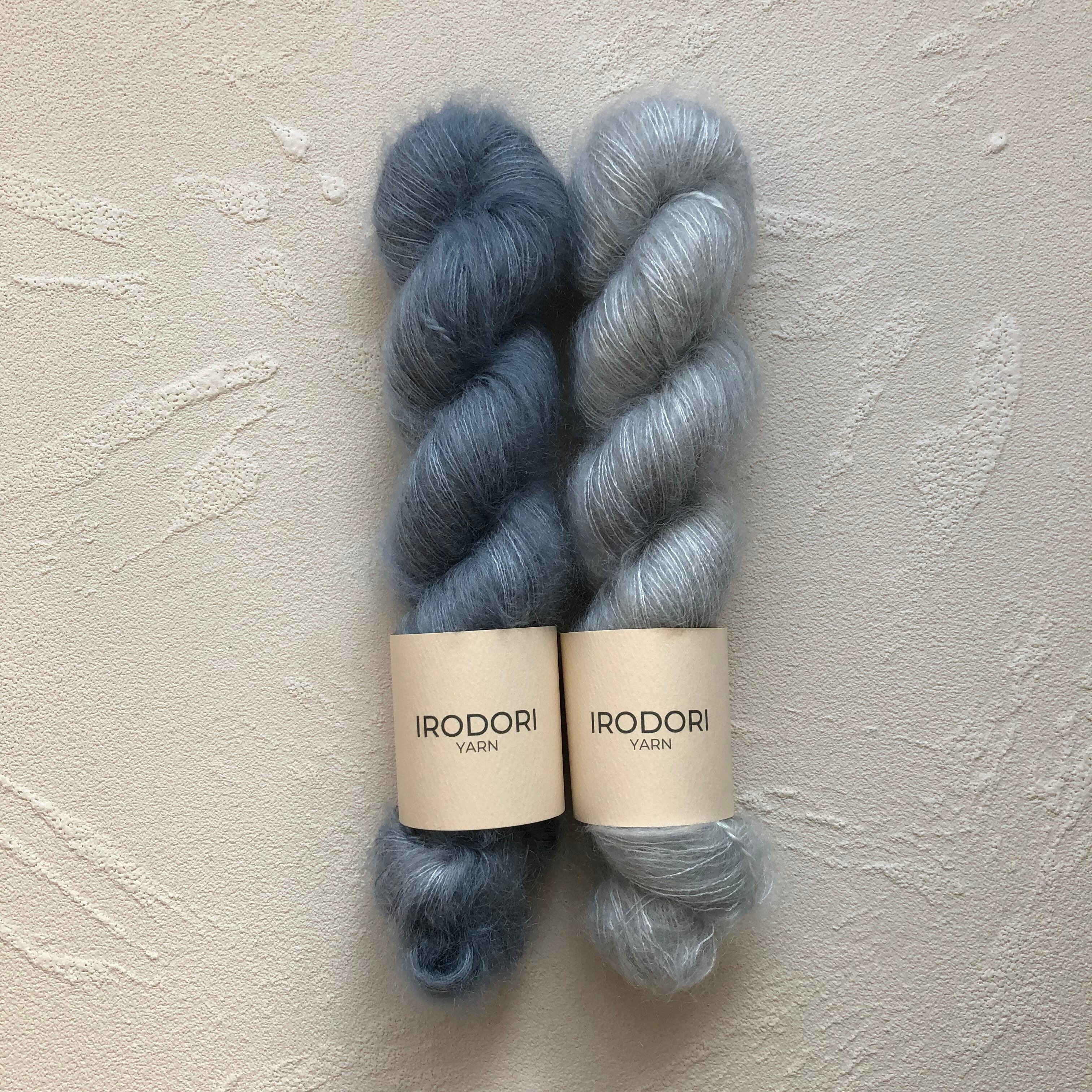 Silk Mohair【Dusty Blue】 | IRODORI YARN | 手染め毛糸専門店