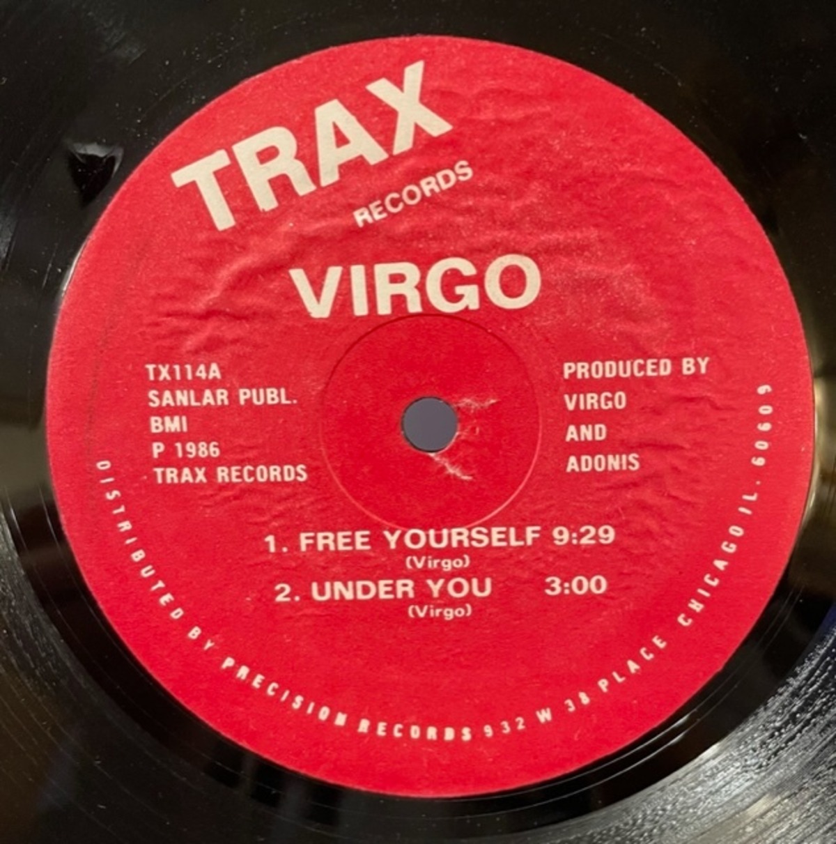 VIRGO "FREE YOURSELF" 12" | EAD RECORD