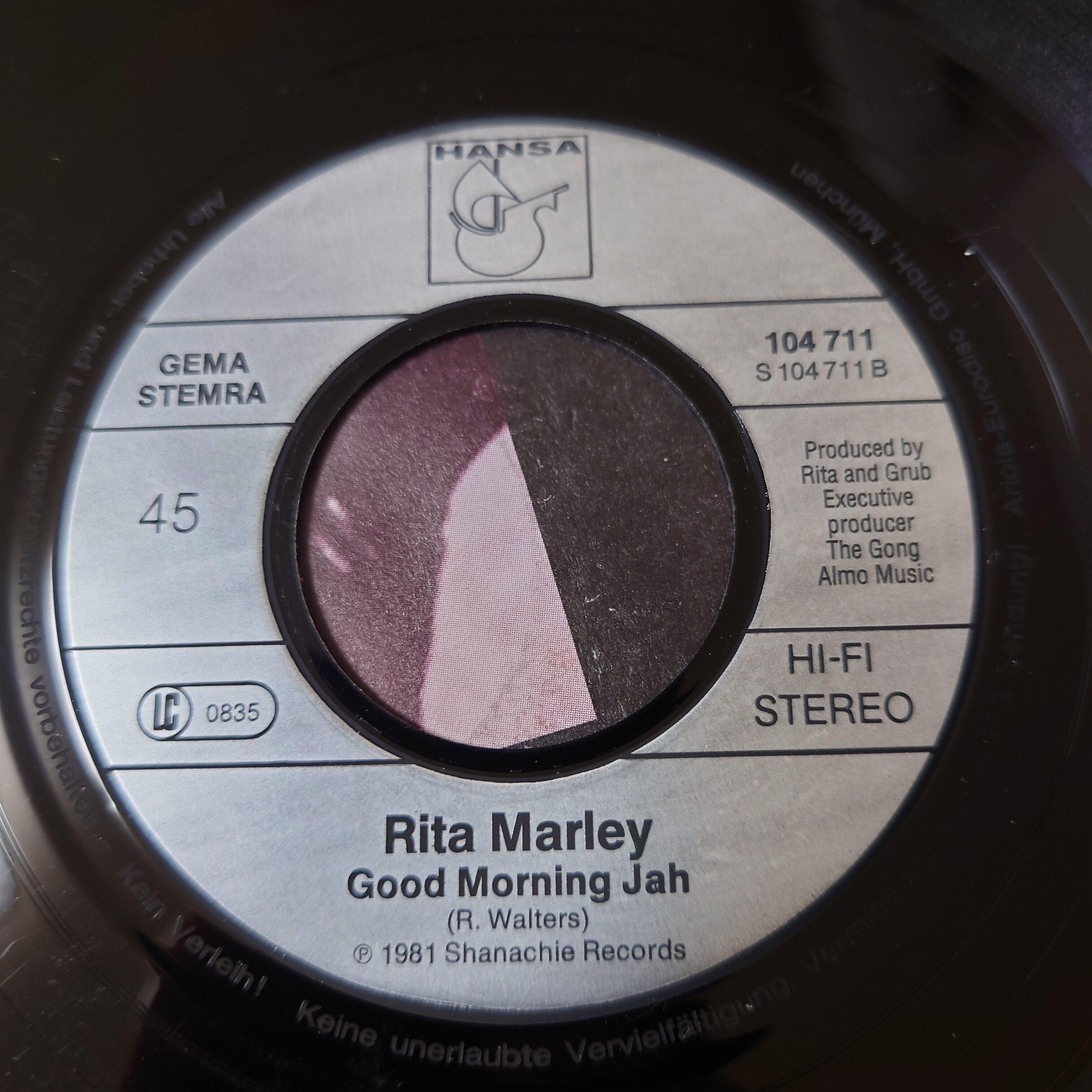 Rita Marley - That's The Way / Good Morning Jah // Hansa 7inch / Bob ...