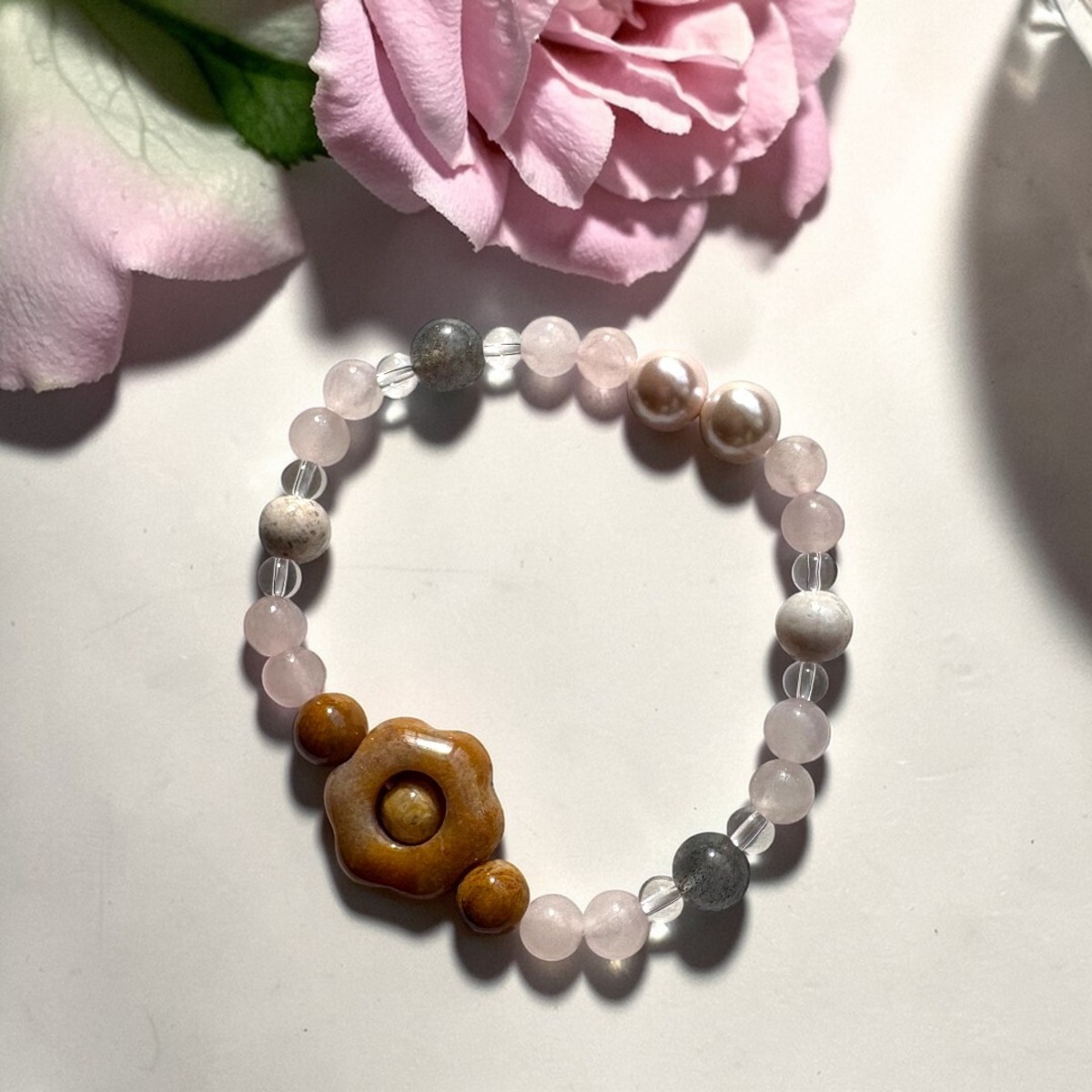 Mana Fossil Flower（マナ・フォシルフラワー）― 太古の花の守り ―ブレスレット Ⅰ | LufeMana