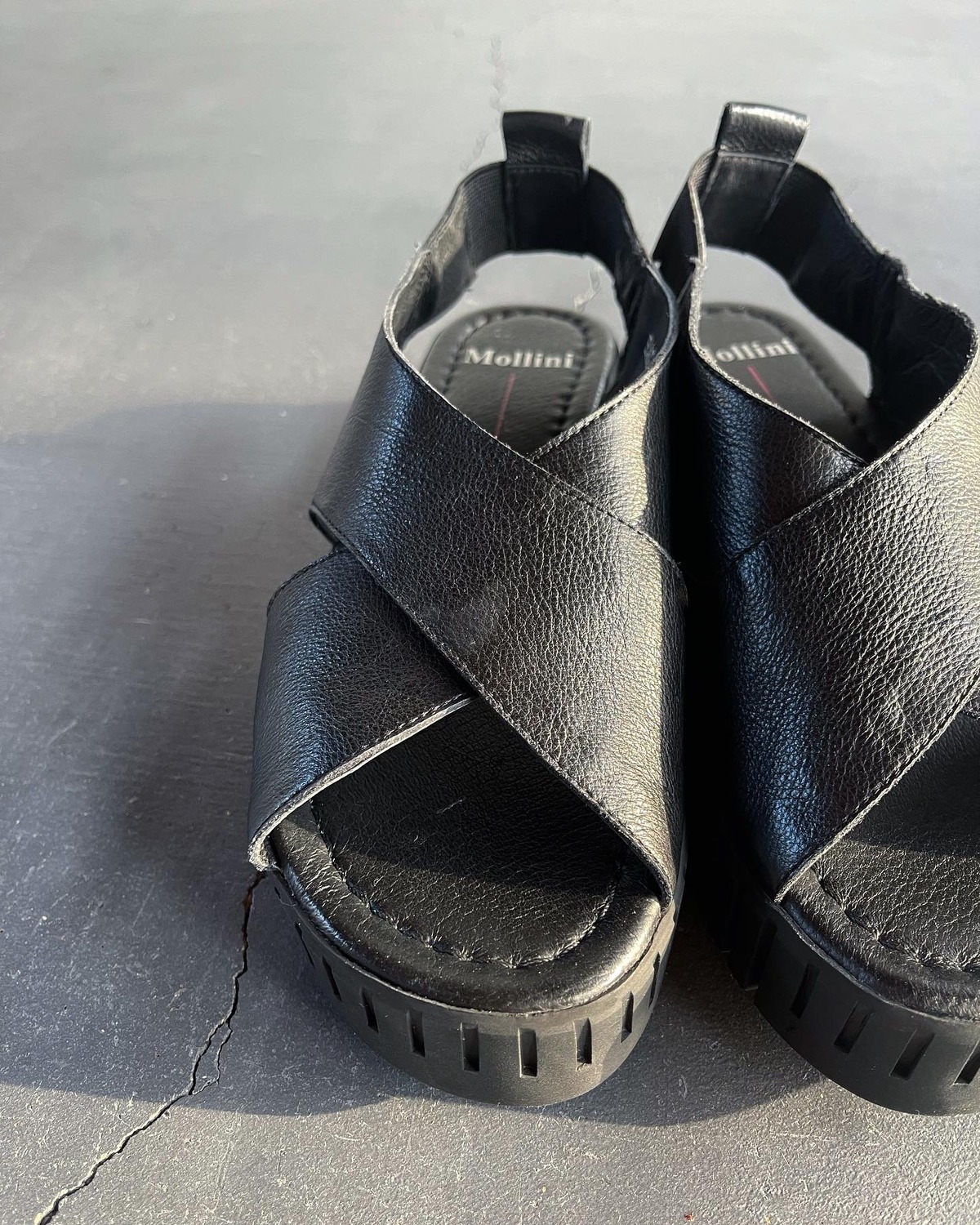 Mollini Platform leather sandals | mambo ladys