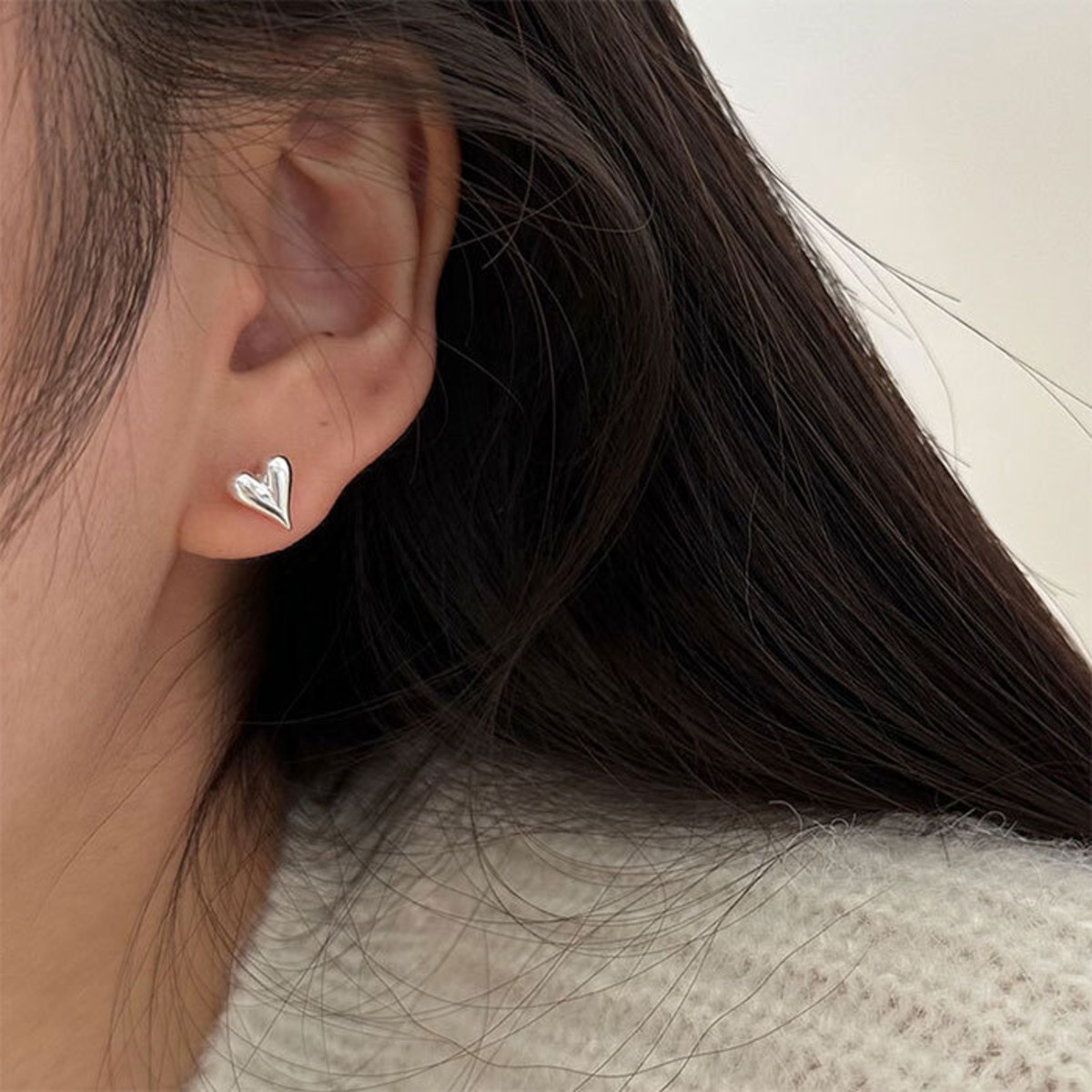 【silver925】plump heart pierce P28 | M&A