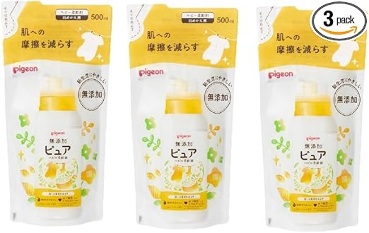 【まとめ買い】ピジョン ベビーランドリー ベビーソフター 詰替用 500ml×3個1 | hero01
