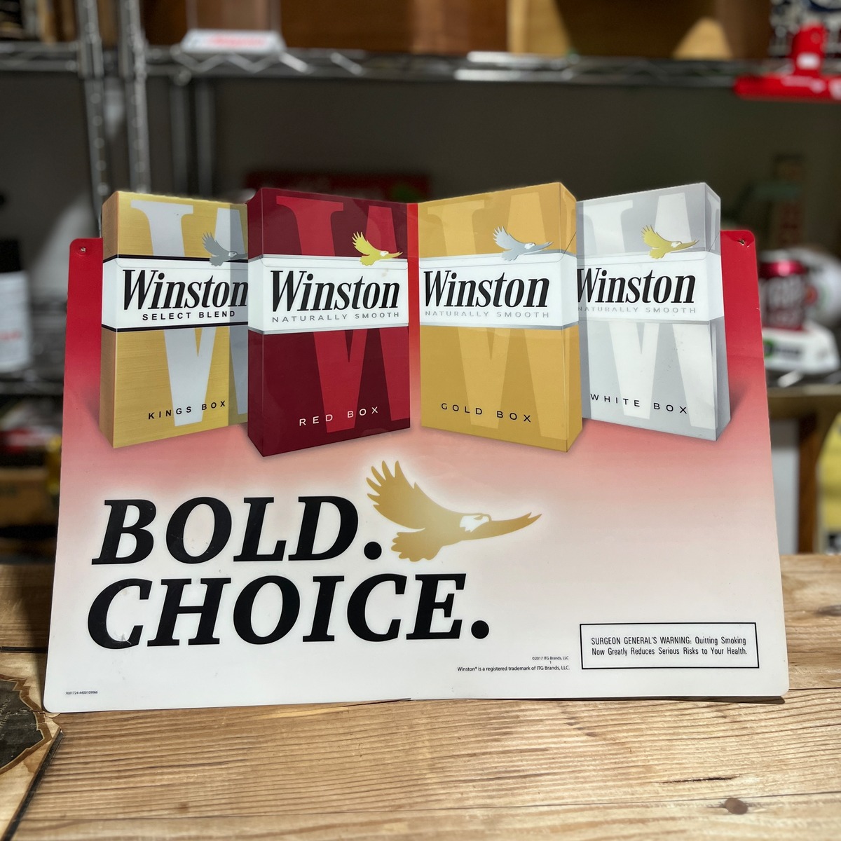 サイン / 看板 】" Winston Select Blend タバコ ブランドサイン " ウィンストン シガレット | OLD GOLD ...