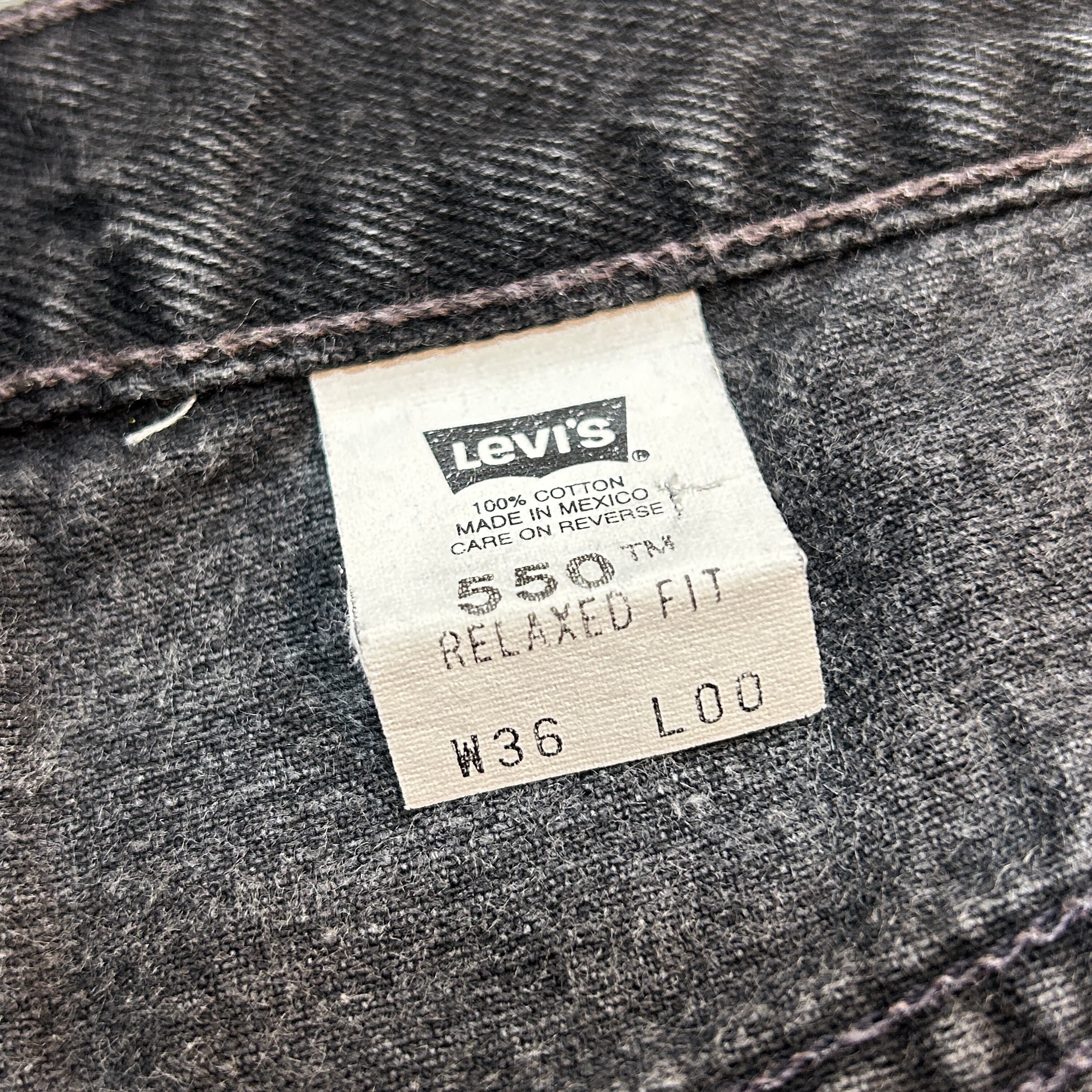 ⊕2000s LEVI'S 550 BLACK DENIM SHORTS | safarionline