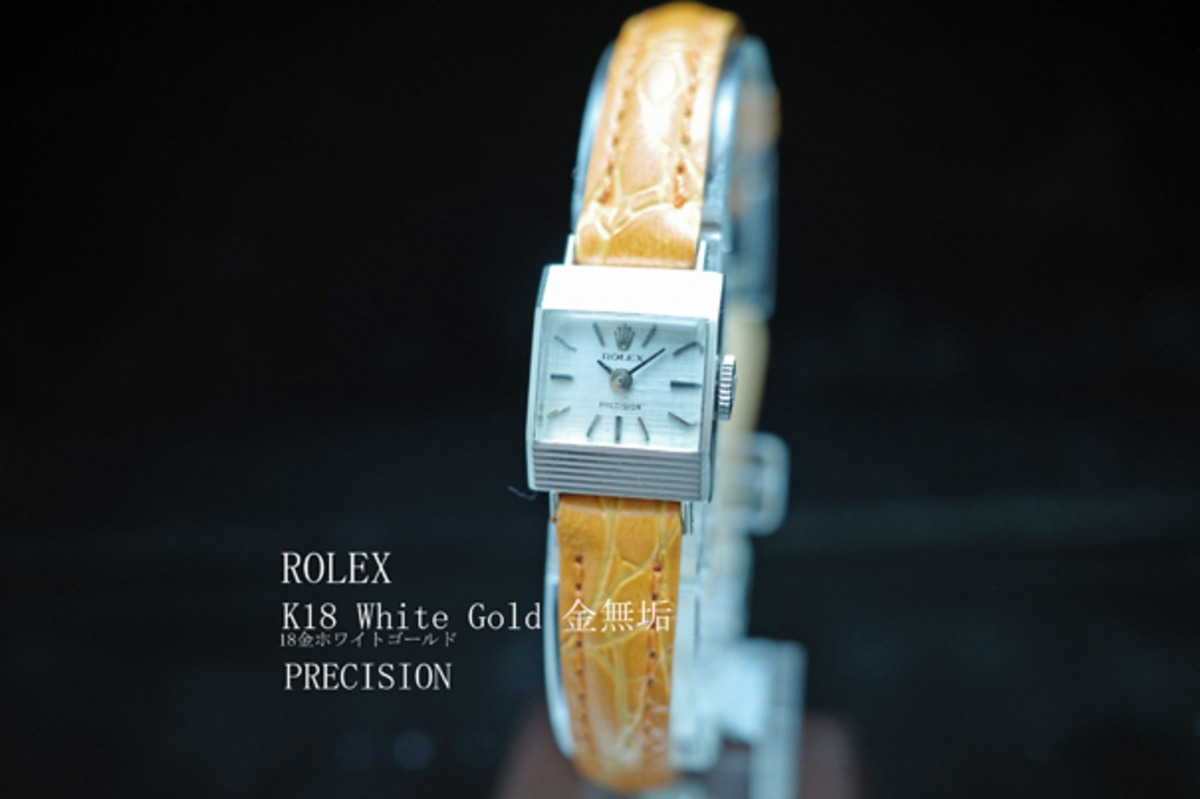 K18WG金無垢ロレックス ROLEX プレシジョン PRECISION Ref.2159 アンティーク 1969年製 手巻 ゴールド 動作 ...
